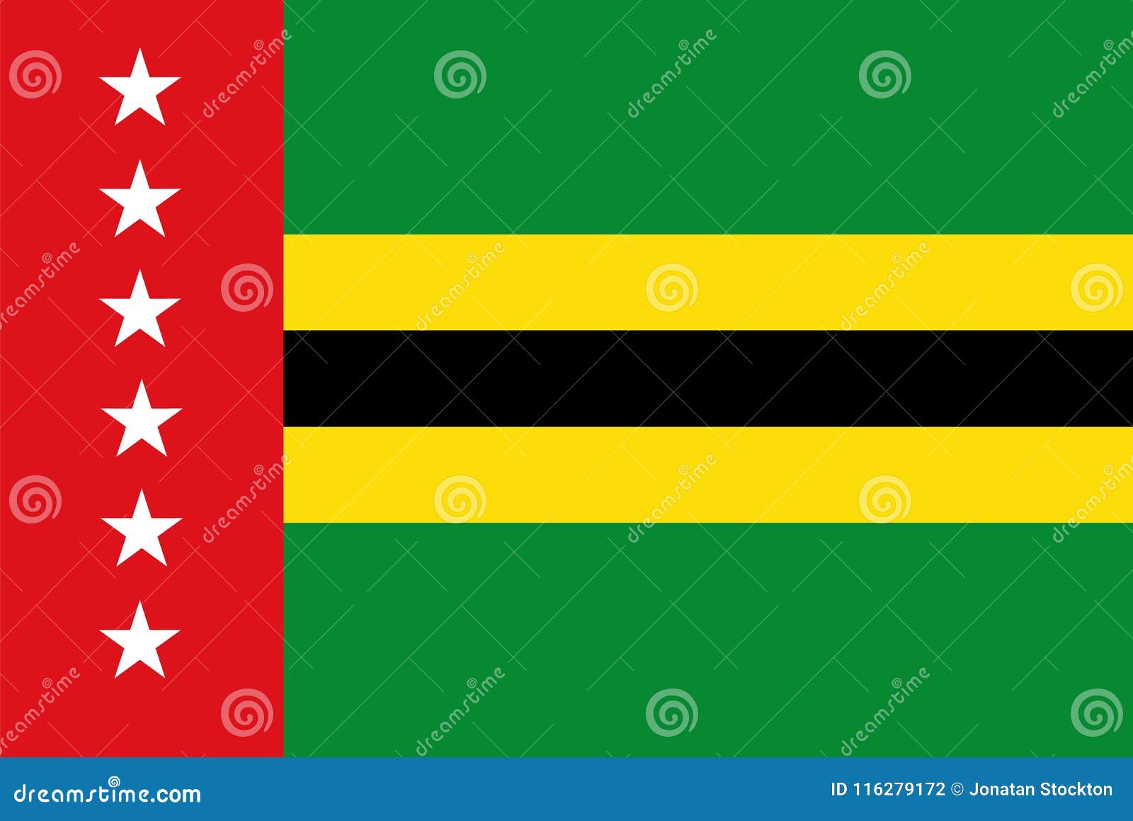 Bandera De Santander Colombia Stock de ilustración - Ilustración de ...