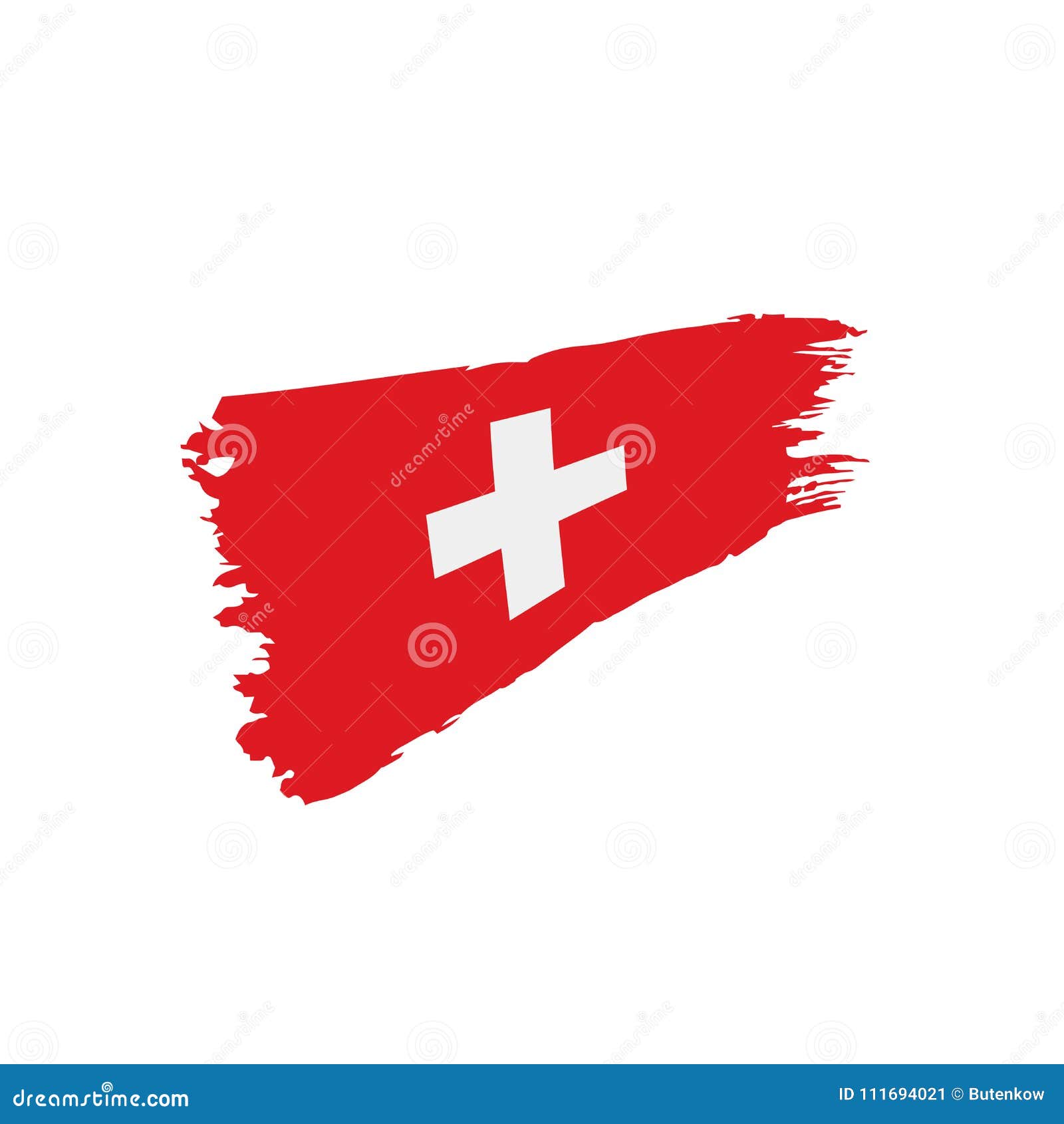 Bandera De Suiza, Ejemplo Del Vector Ilustración del Vector ...
