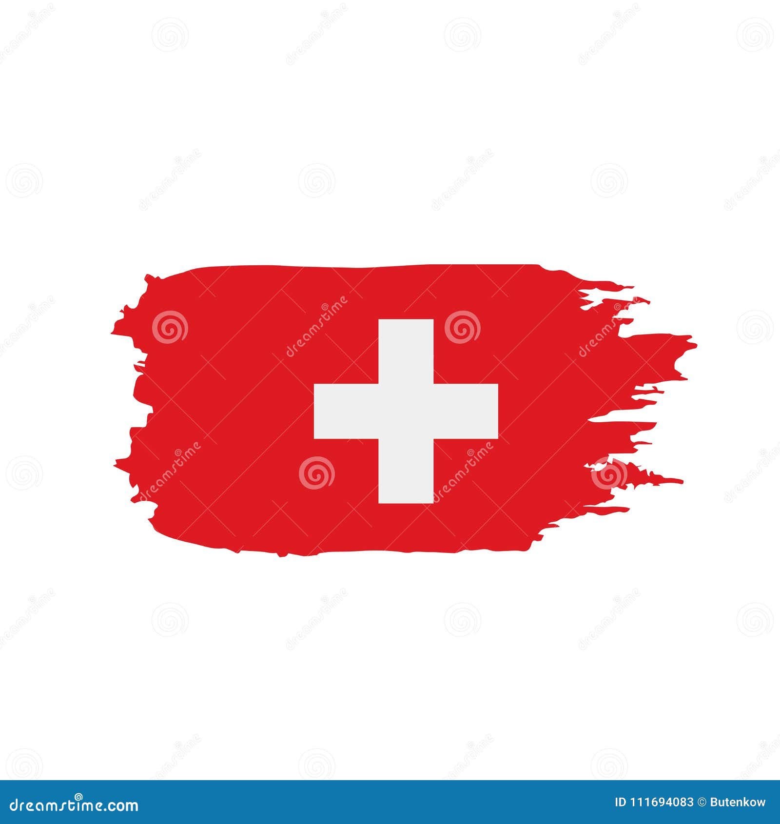 Bandera De Suiza, Ejemplo Del Vector Ilustración del Vector ...