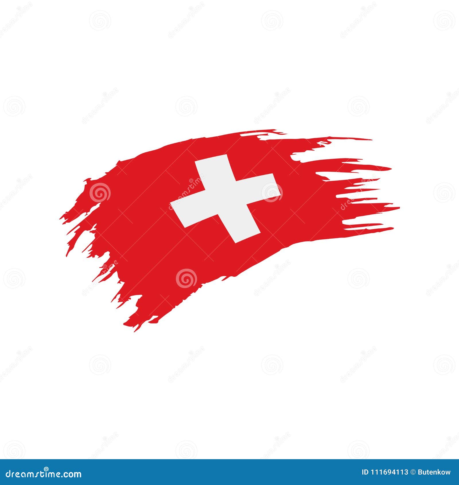 Bandera De Suiza, Ejemplo Del Vector Ilustración del Vector ...