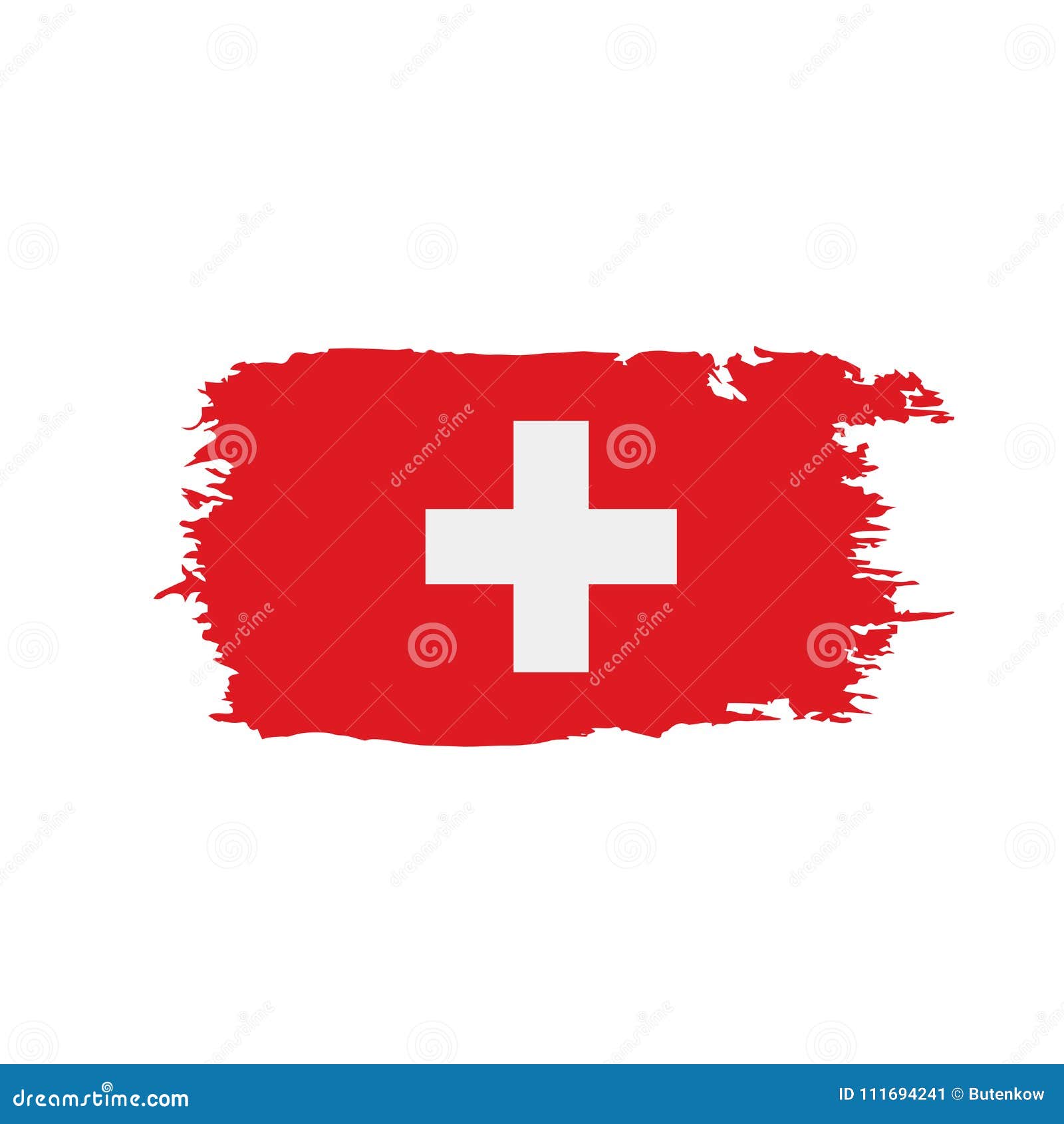 Bandera De Suiza, Ejemplo Del Vector Ilustración del Vector ...