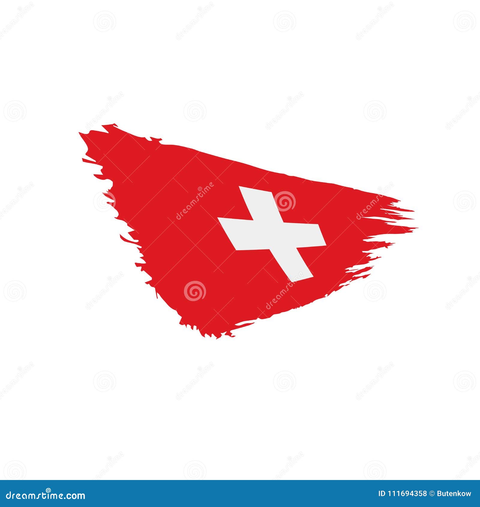 Bandera De Suiza, Ejemplo Del Vector Ilustración del Vector ...