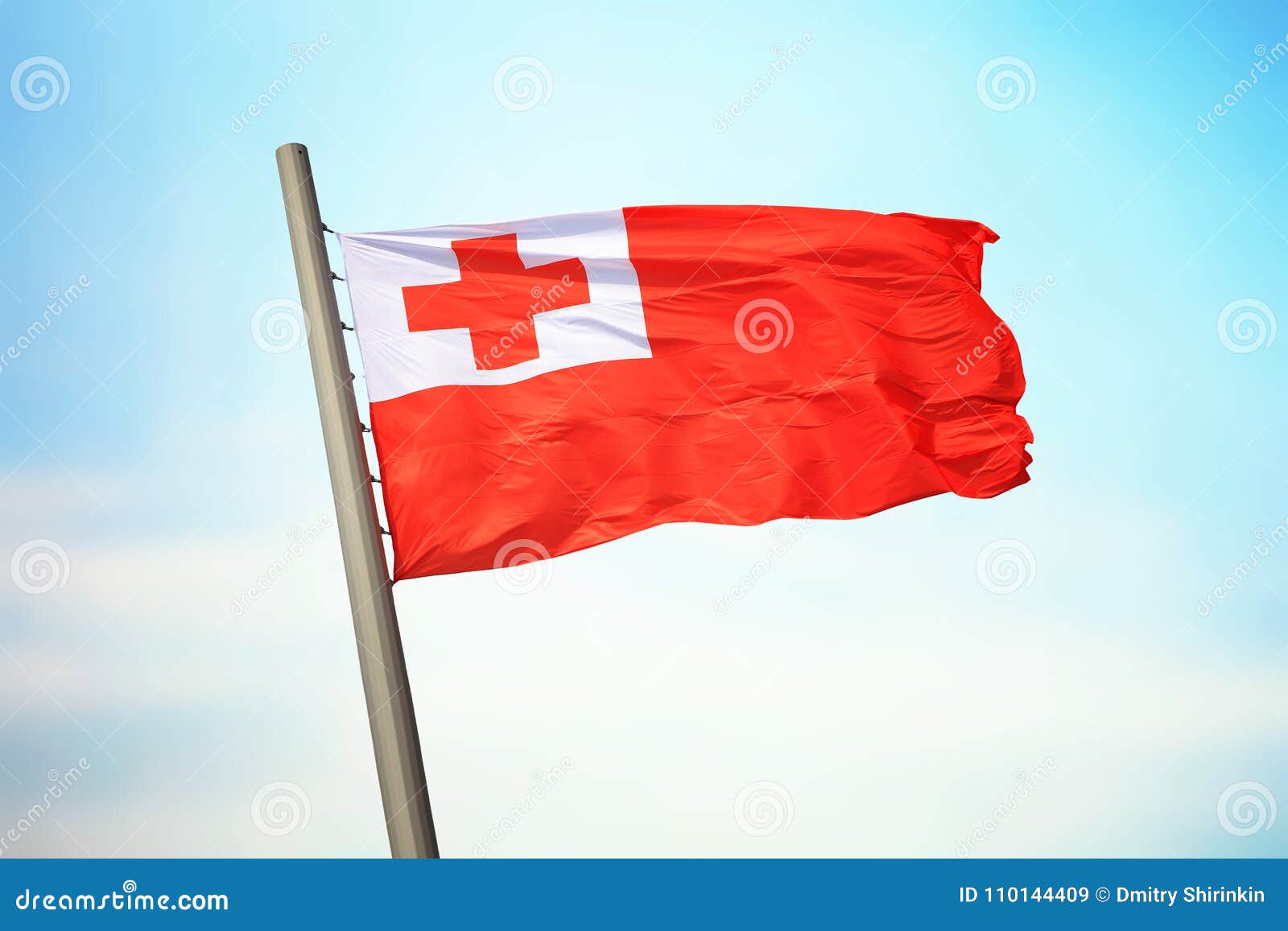 Bandera de Tonga imagen de archivo. Imagen de vuelo - 110144409