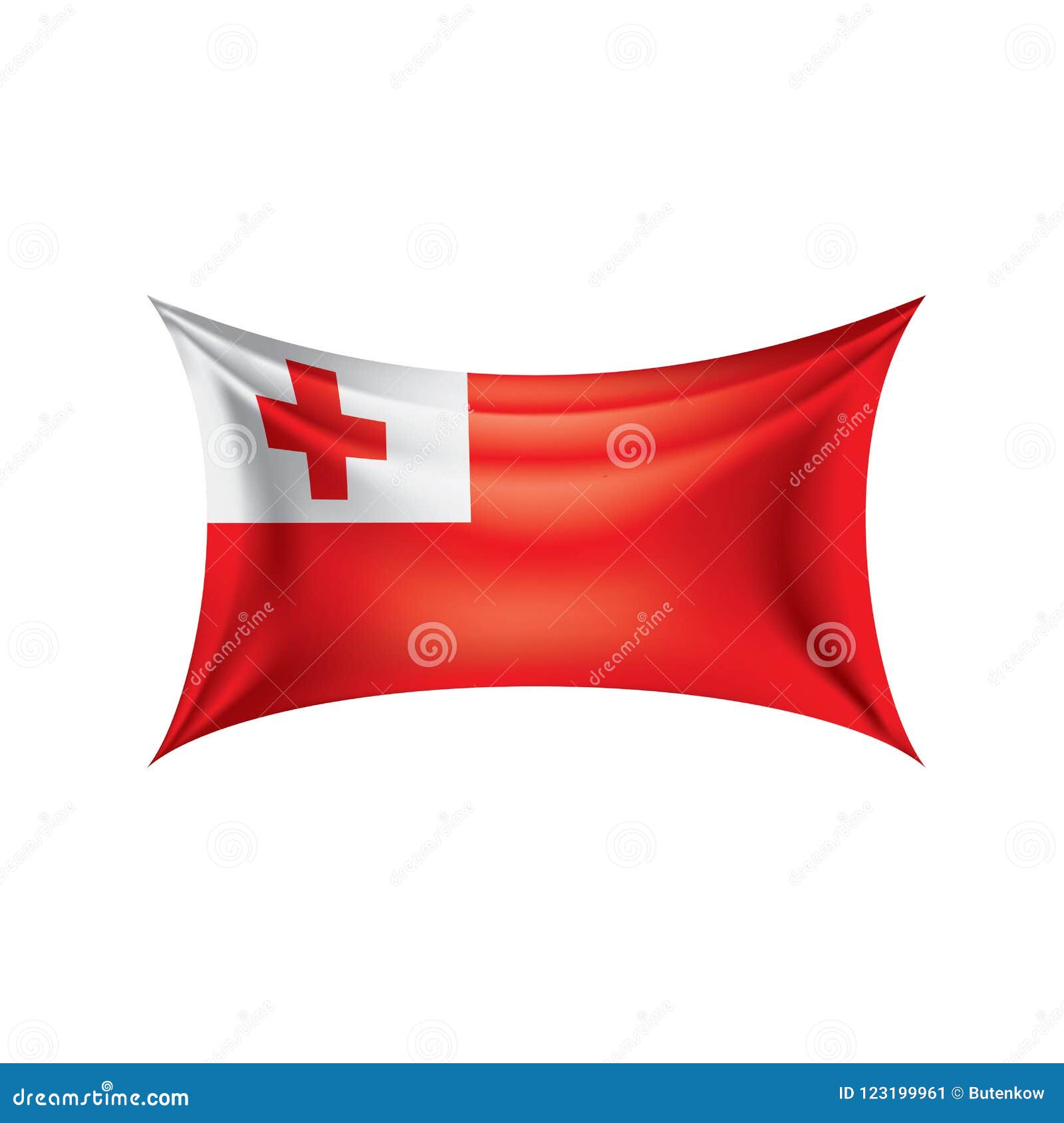 Bandera De Tonga, Ejemplo Del Vector Ilustración del Vector ...