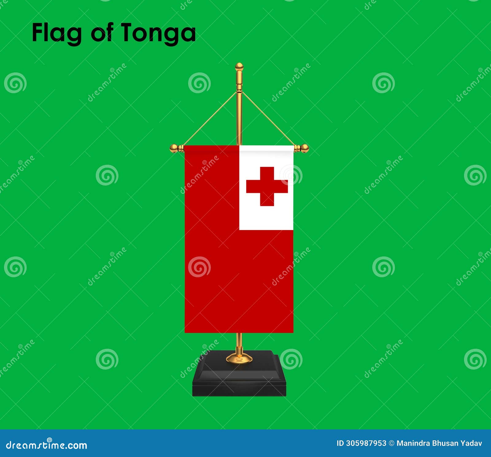 Bandera De Tonga Tonga Bandera Nacional De Tonga. Indicador De Tabla De ...