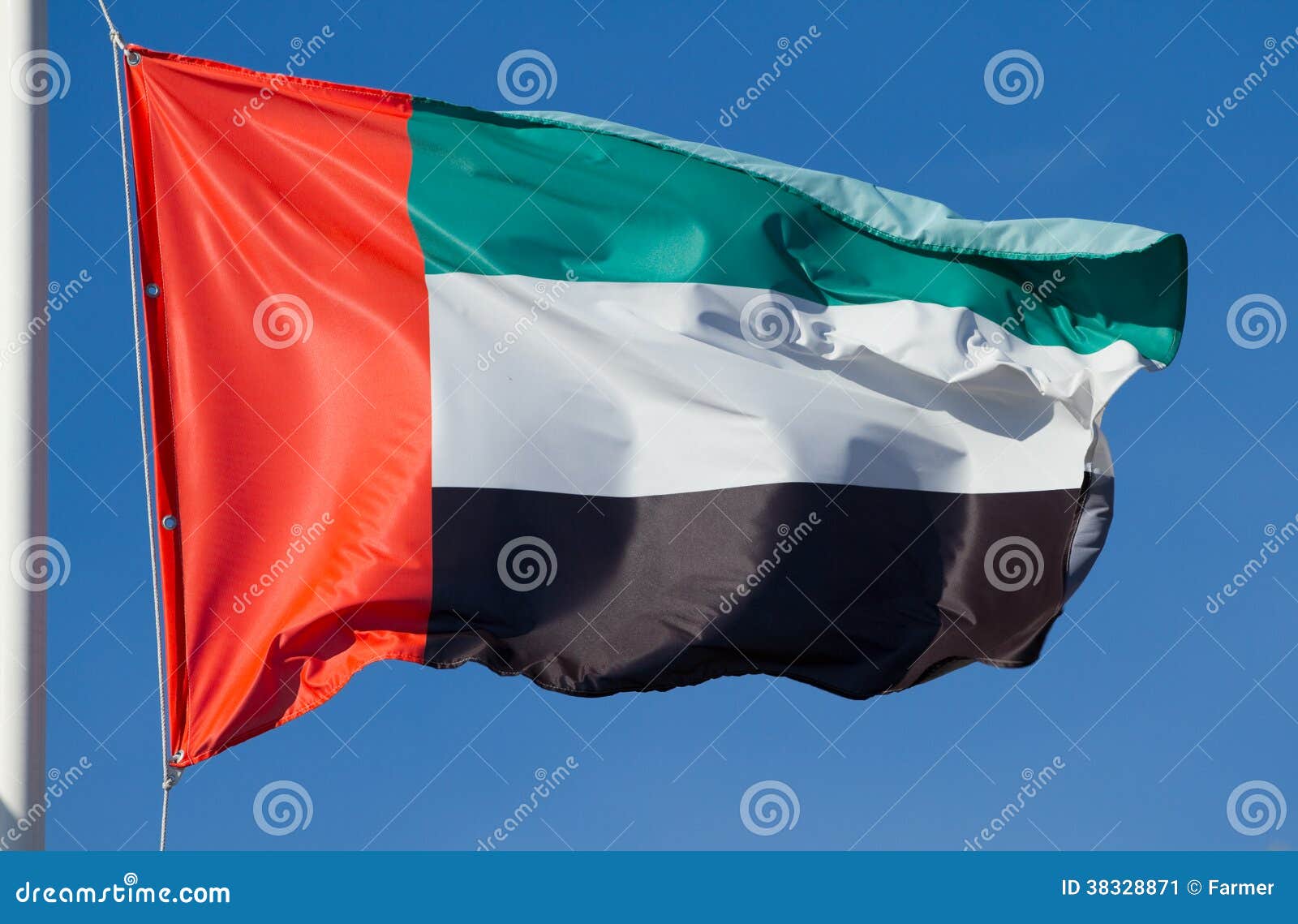 Bandera De United Arab Emirates Imagen de archivo - Imagen de textil ...