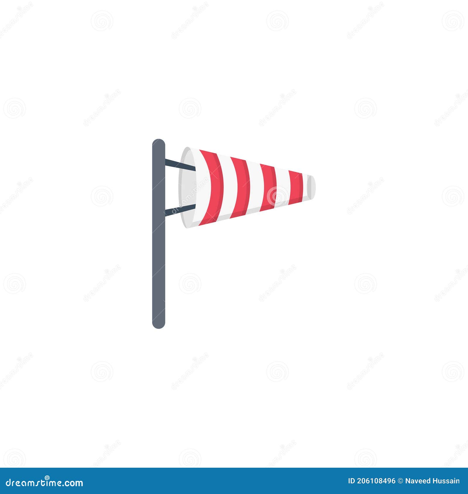 Bandera de viento ilustración del vector. Ilustración de velocidad ...