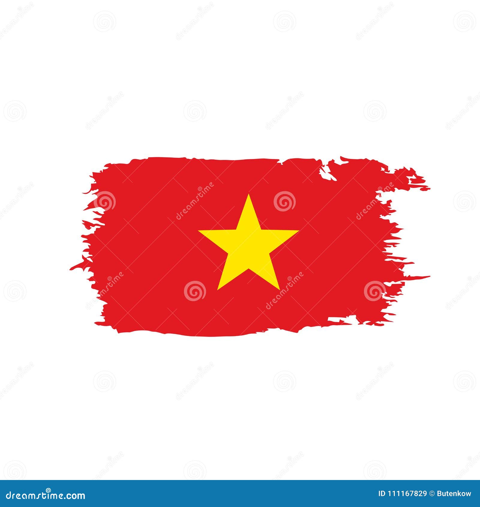 Bandera De Vietnam, Ejemplo Del Vector Ilustración del Vector ...