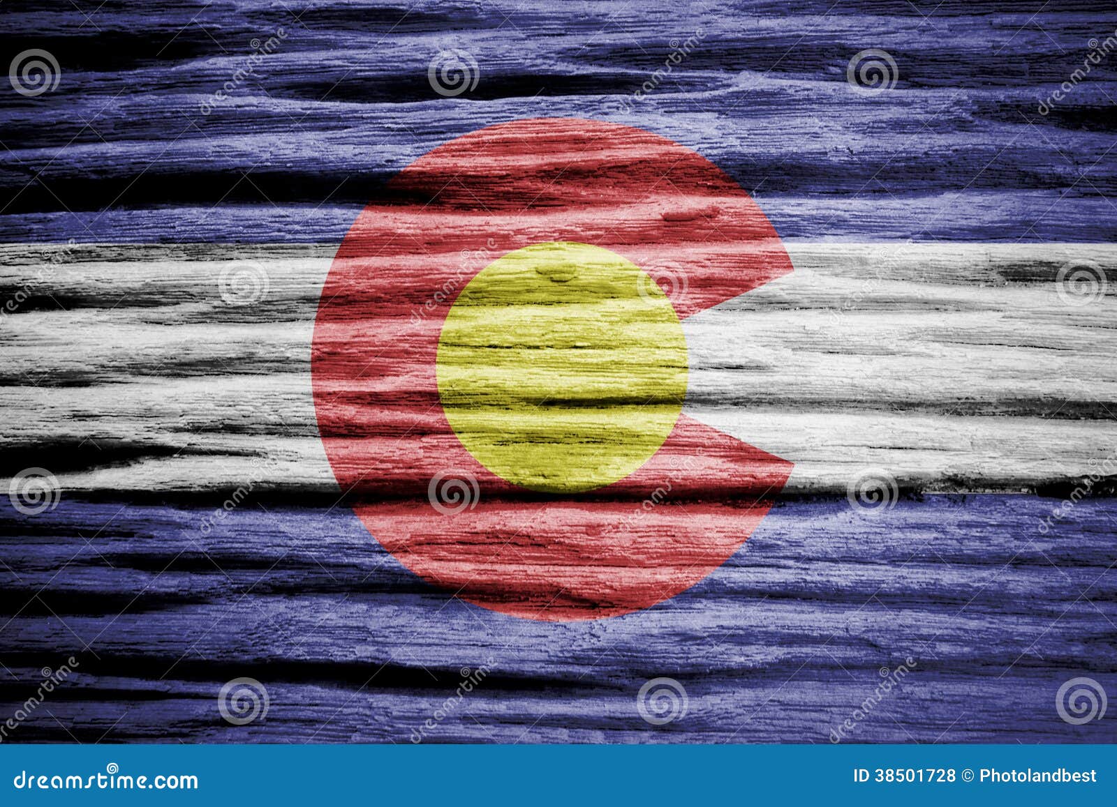 Bandera Del Estado De Colorado Foto de archivo - Imagen de viejo ...