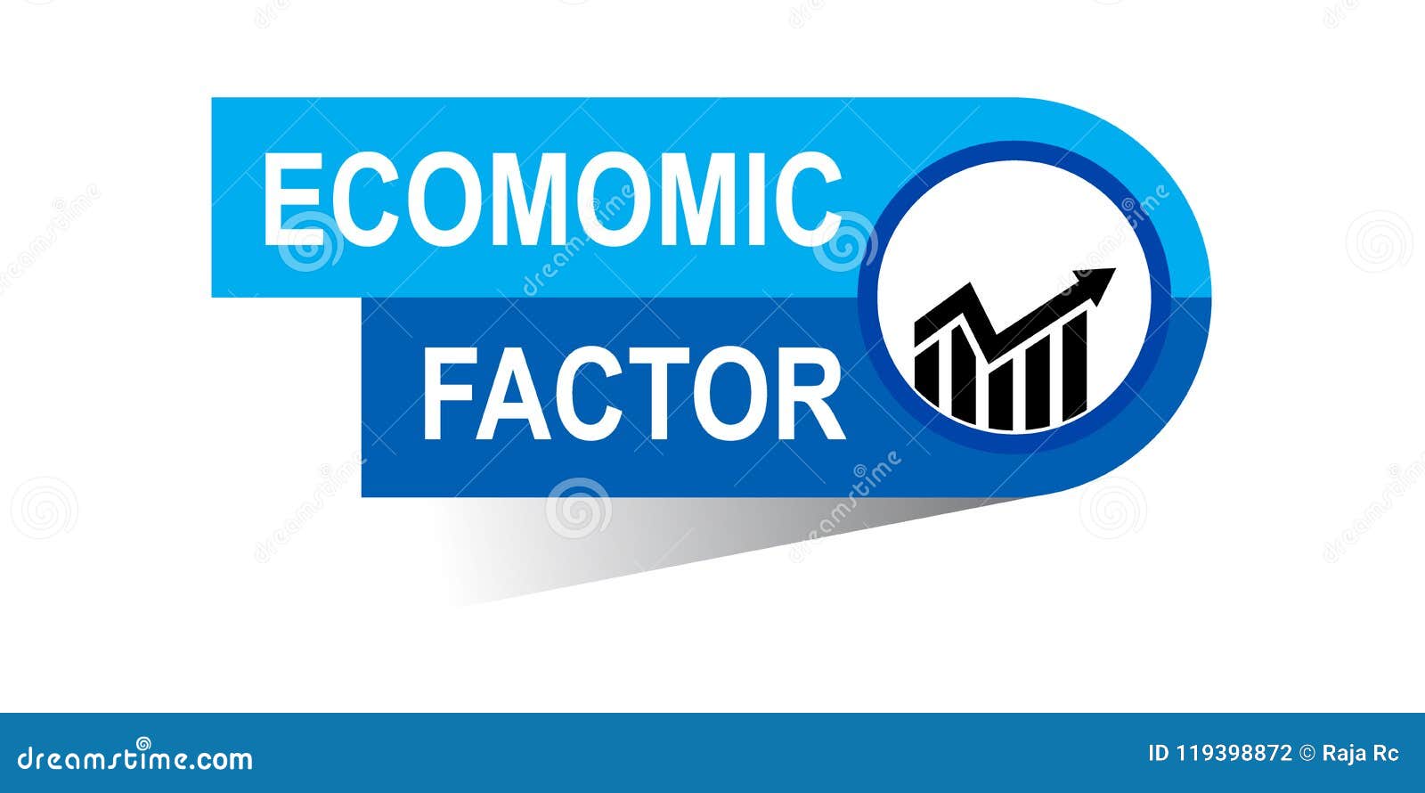 Bandera Del Factor Económico Ilustración del Vector - Ilustración de ...