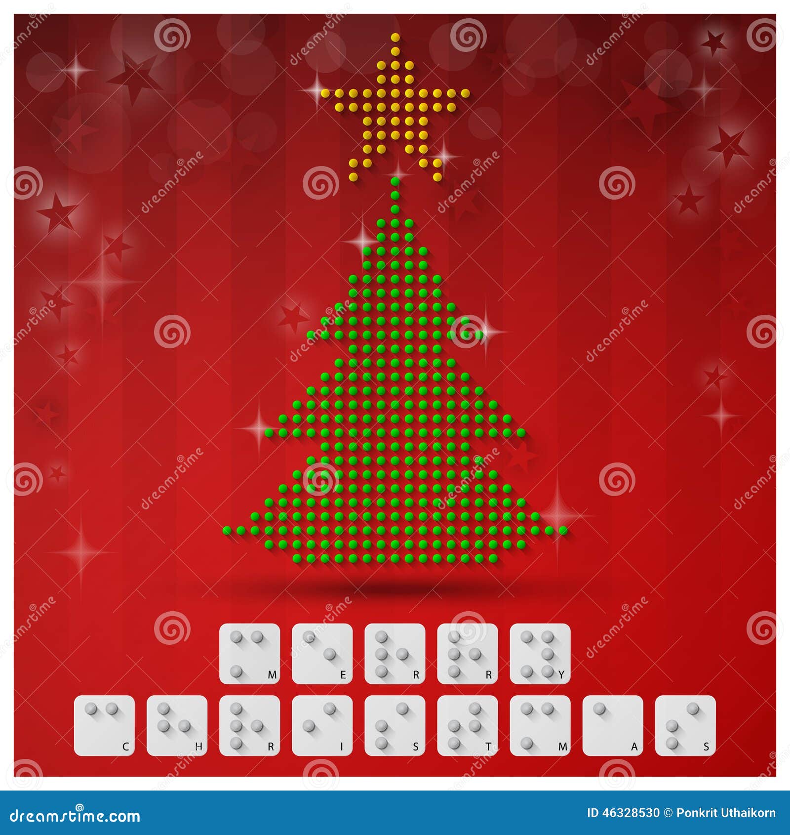 Bandera Del Fondo De La Navidad Del Alfabeto De Braille Con El Gráfico ... Bandera Del Fondo De La Navidad Del Alfabeto De Braille Con El Gráfico ...
