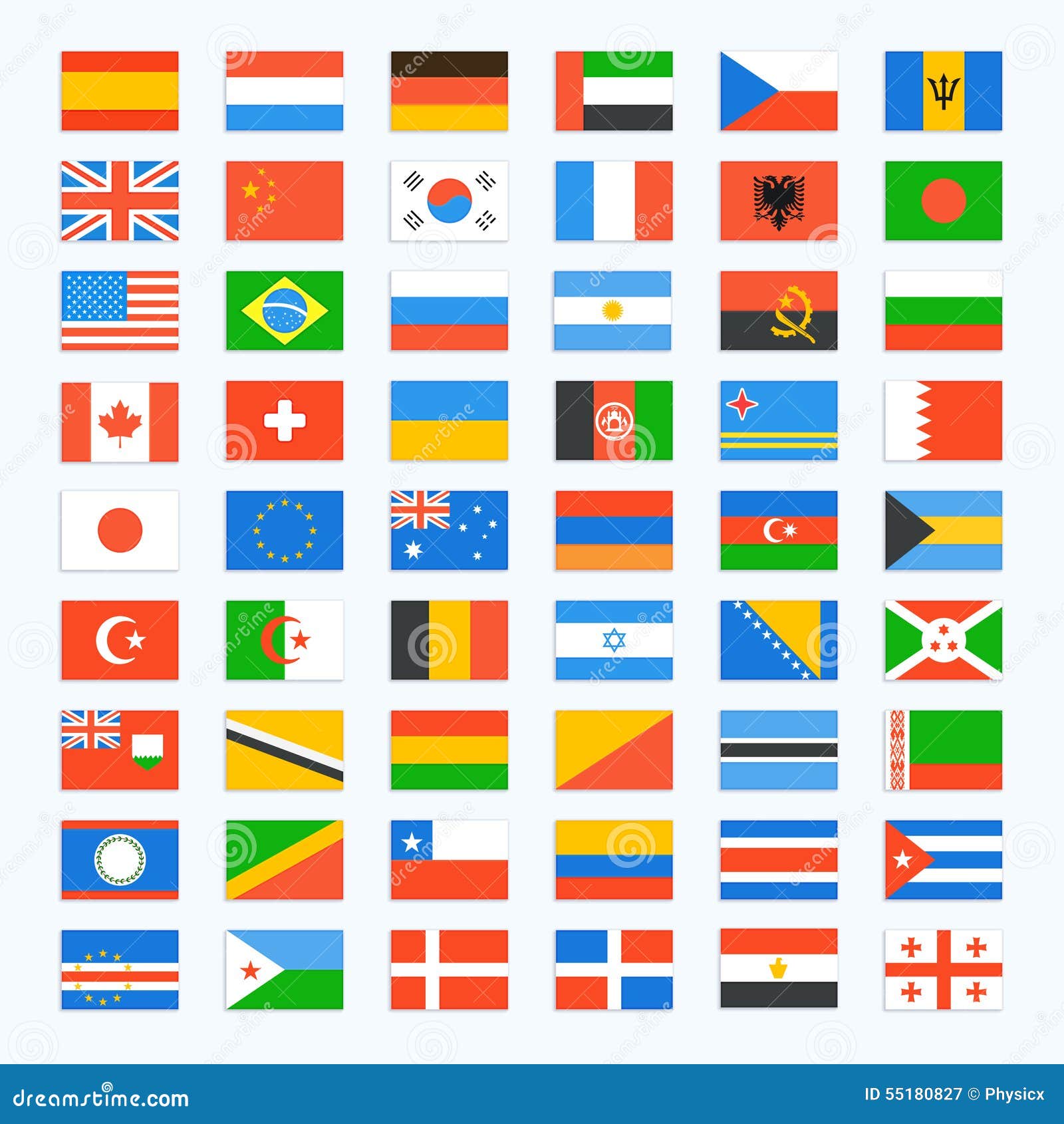 Bandera del mundo ilustración del vector. Ilustración de continente ...