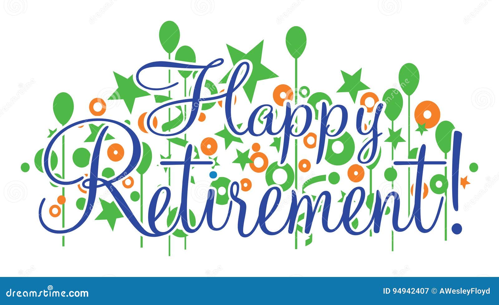 Bandera feliz del retiro ilustración del vector. Ilustración de persona ...