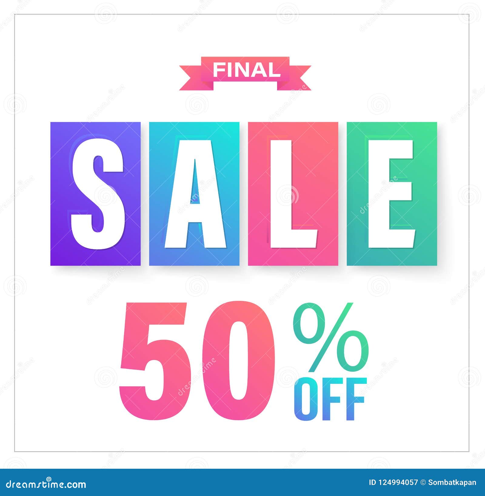 Bandera final de la venta ilustración del vector. Ilustración de ...