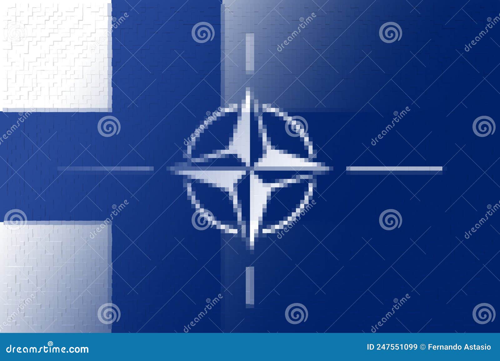 NATO. OTAN. NATO Flag. OTAN Flag. Flag With The NATO Logo And OTAN Logo ...