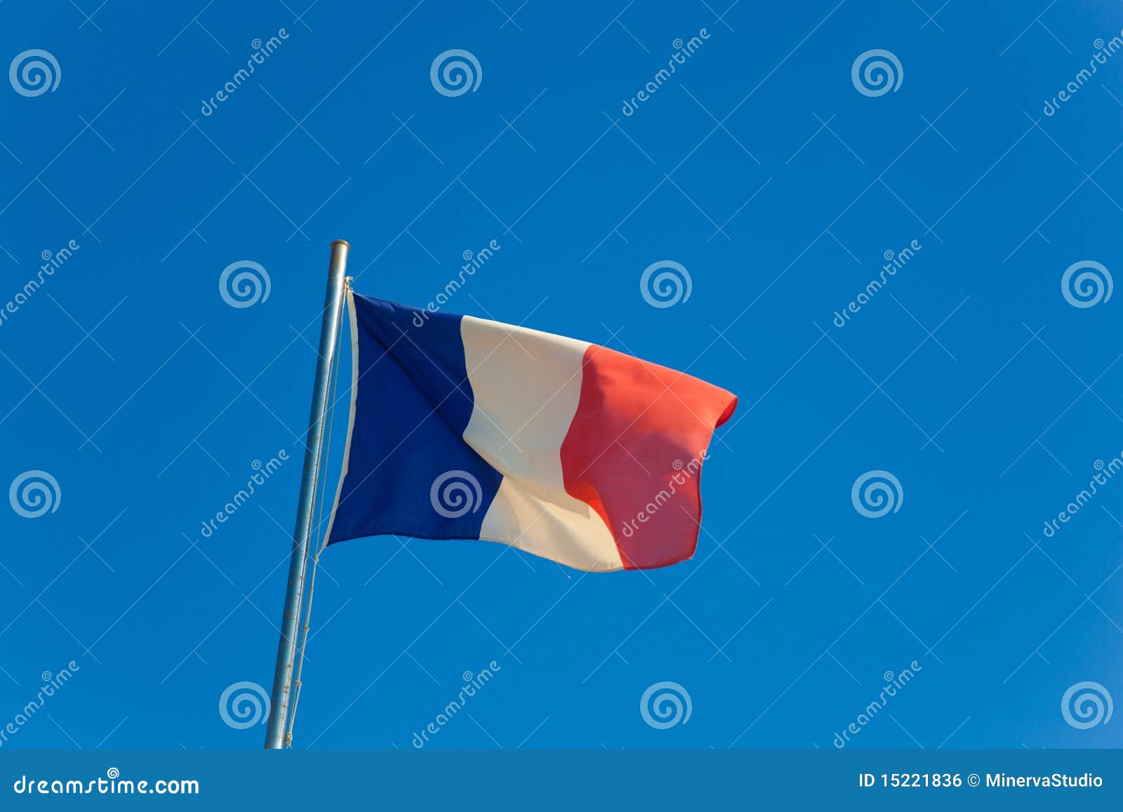 Bandera francesa foto de archivo. Imagen de azul, marsella - 15221836