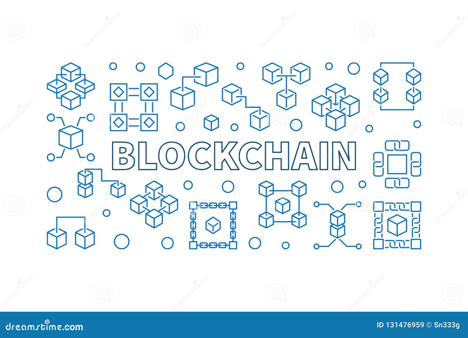 Bandera Horizontal Del Esquema Del Concepto Del Cryptocurrency De ...