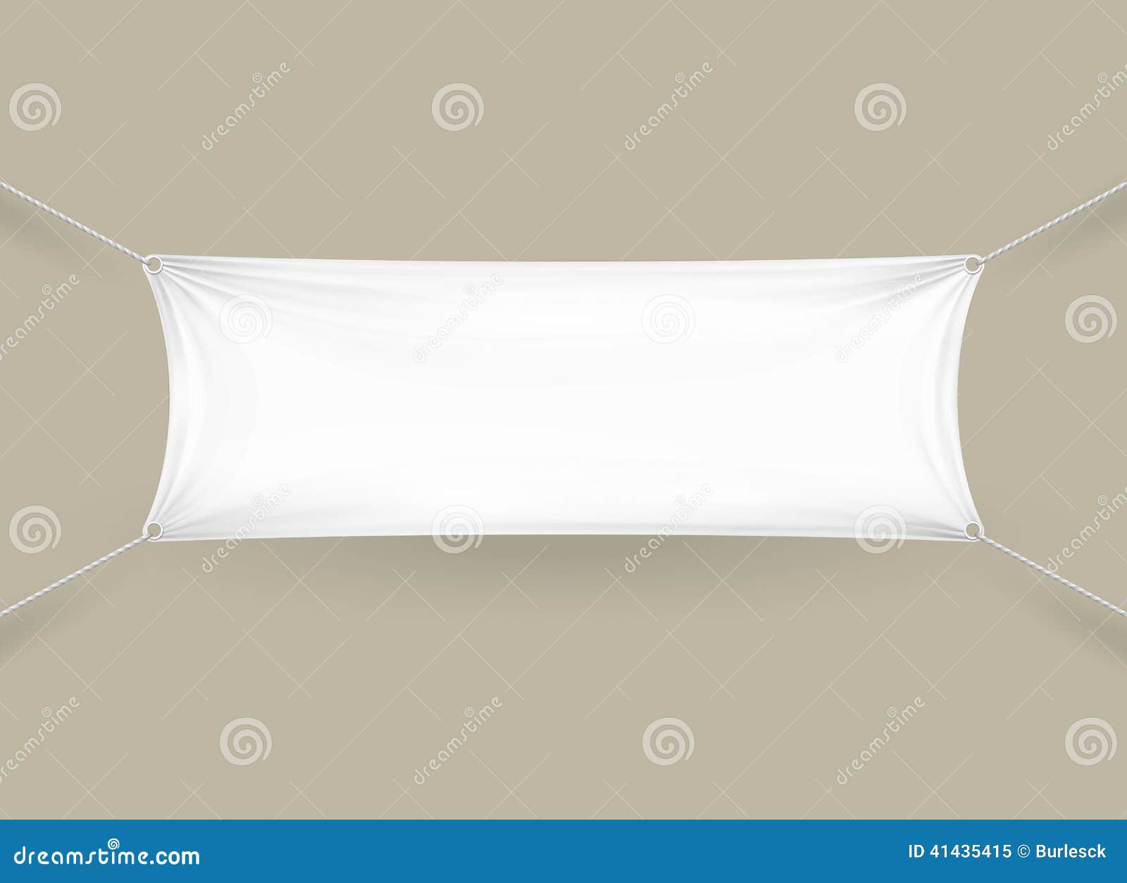 Bandera Horizontal Rectangular Blanca En Blanco Ilustración del Vector ...