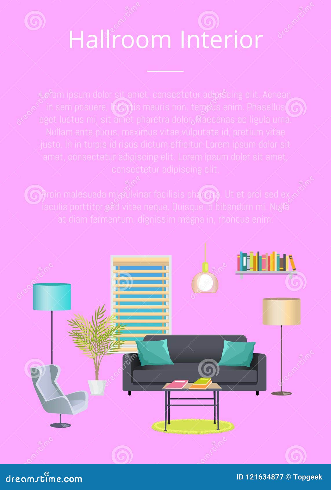 Bandera Interior De Hallroom, Ejemplo Del Vector Ilustración del Vector ...