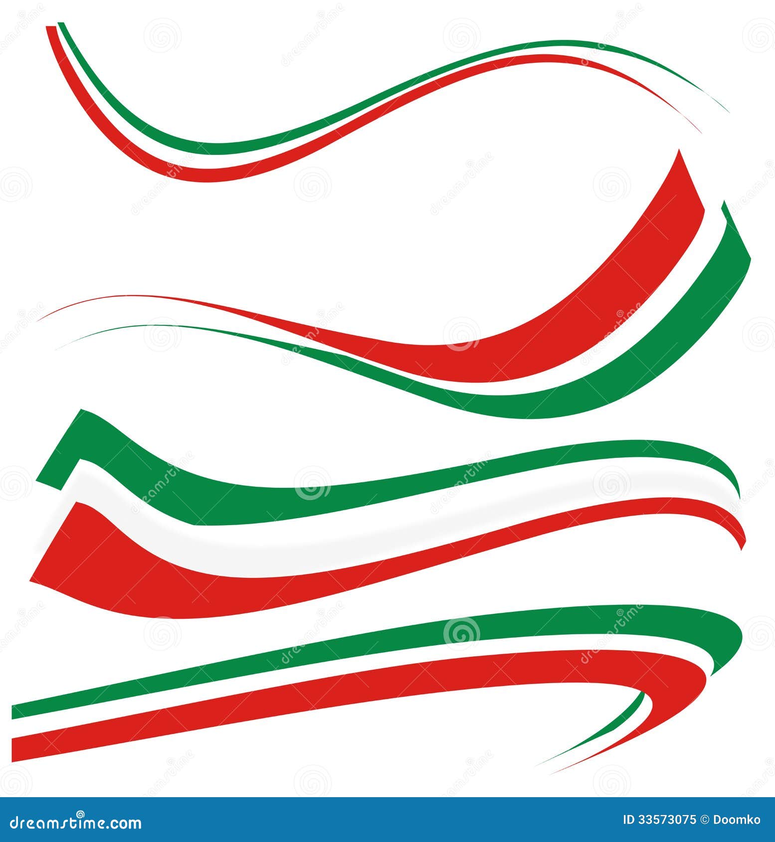 Bandera Italiana Determinada Ilustración del Vector - Ilustración de ...