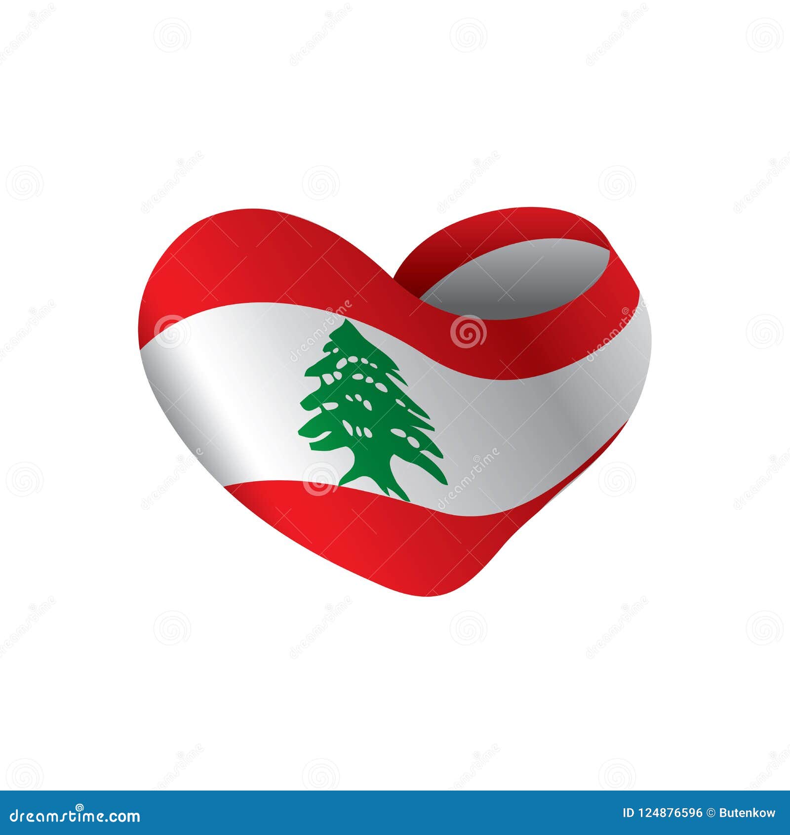 Bandera libanesa, ejemplo stock de ilustración. Ilustración de ...