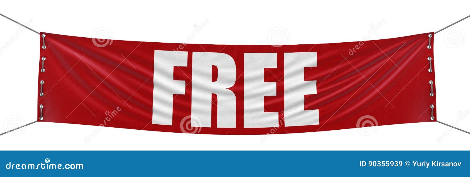 Bandera libre grande stock de ilustración. Ilustración de cartelera ...