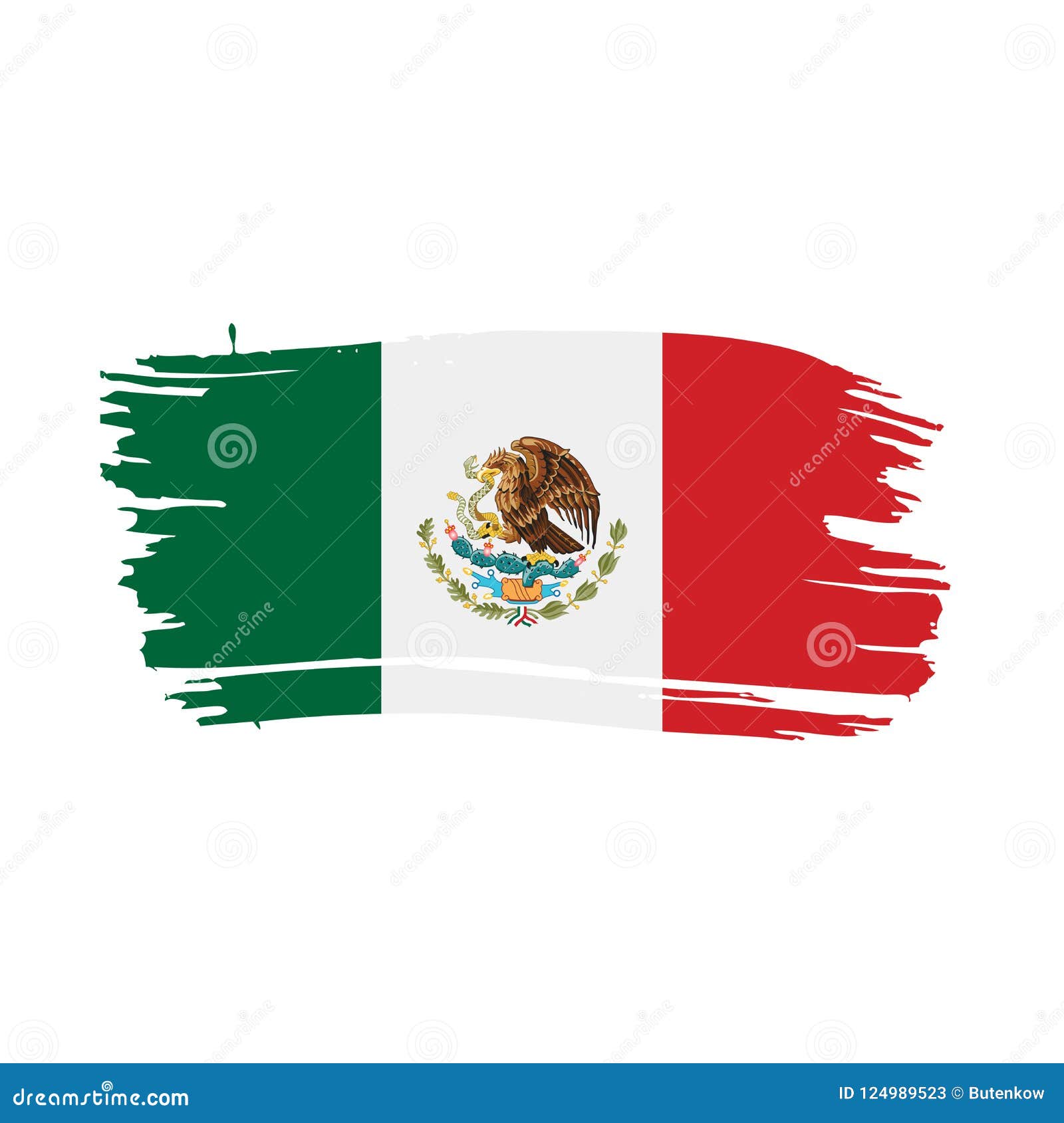 Bandera Mexicana, Ejemplo Del Vector Stock de ilustración - Ilustración ...