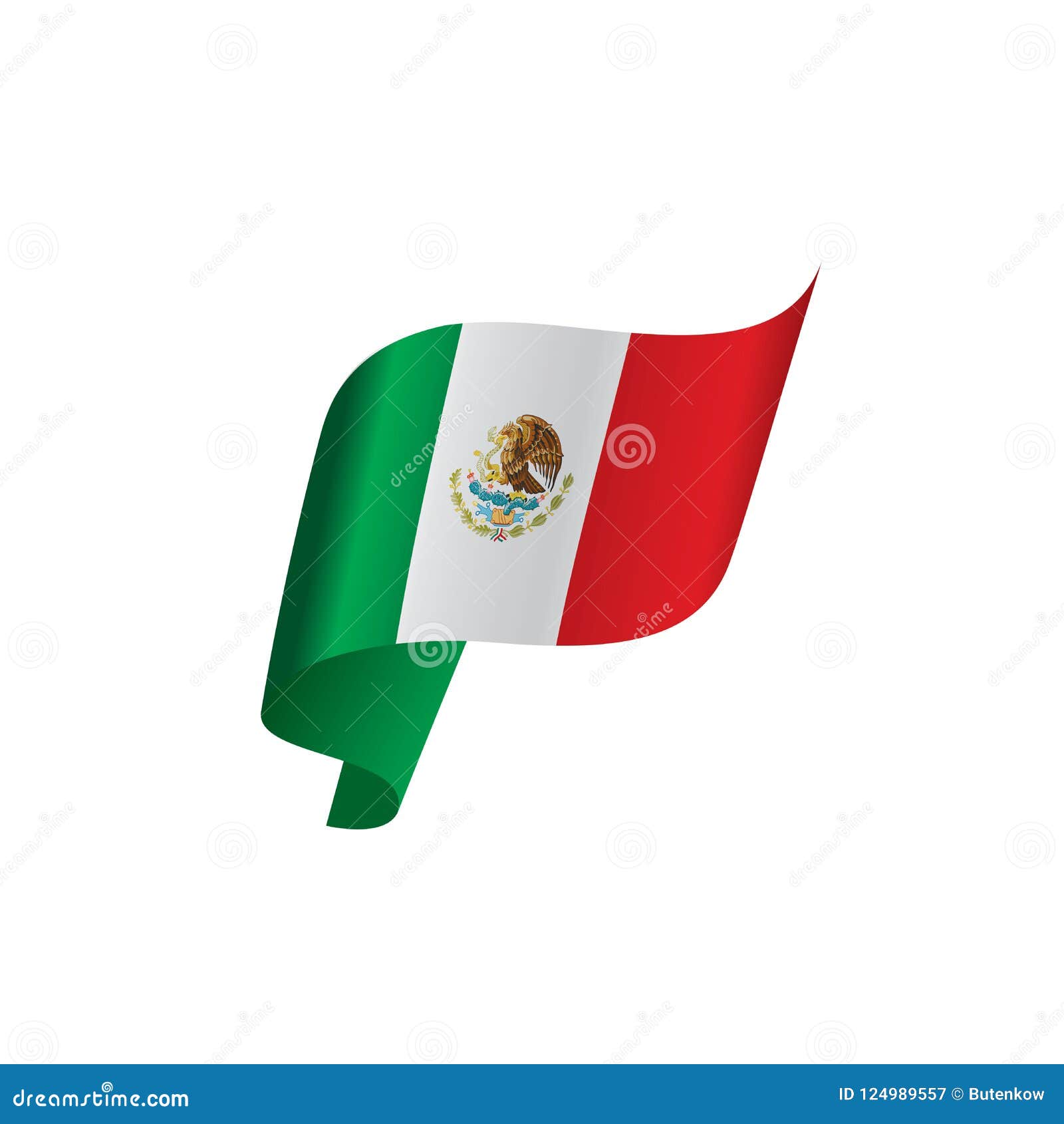 Bandera Mexicana, Ejemplo Del Vector Stock de ilustración - Ilustración ...
