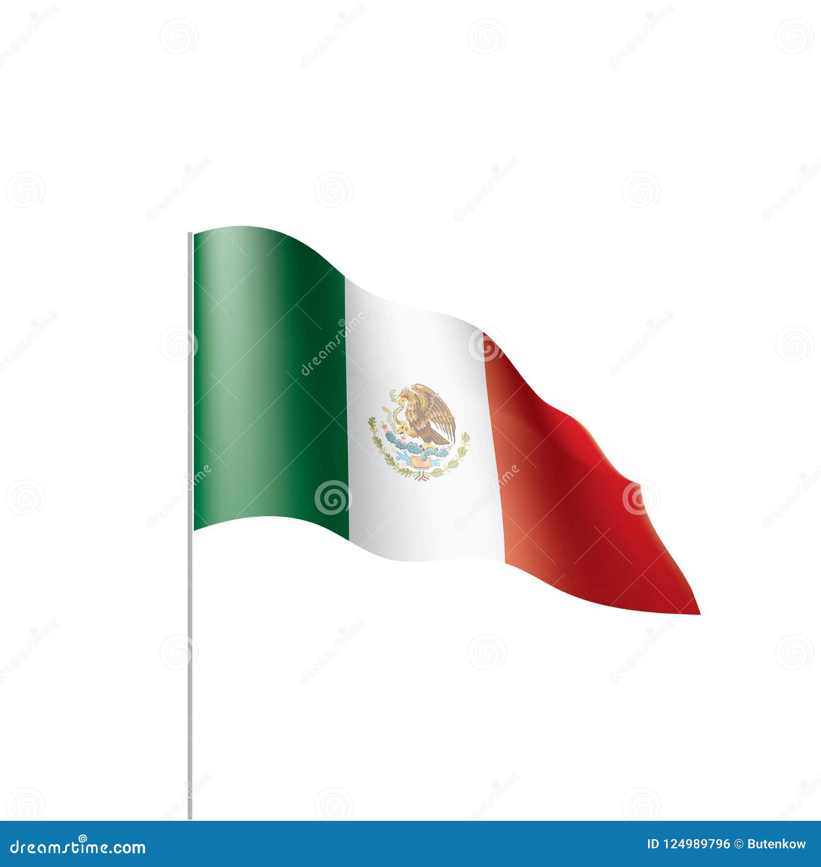 Bandera Mexicana, Ejemplo Del Vector Stock de ilustración - Ilustración ...