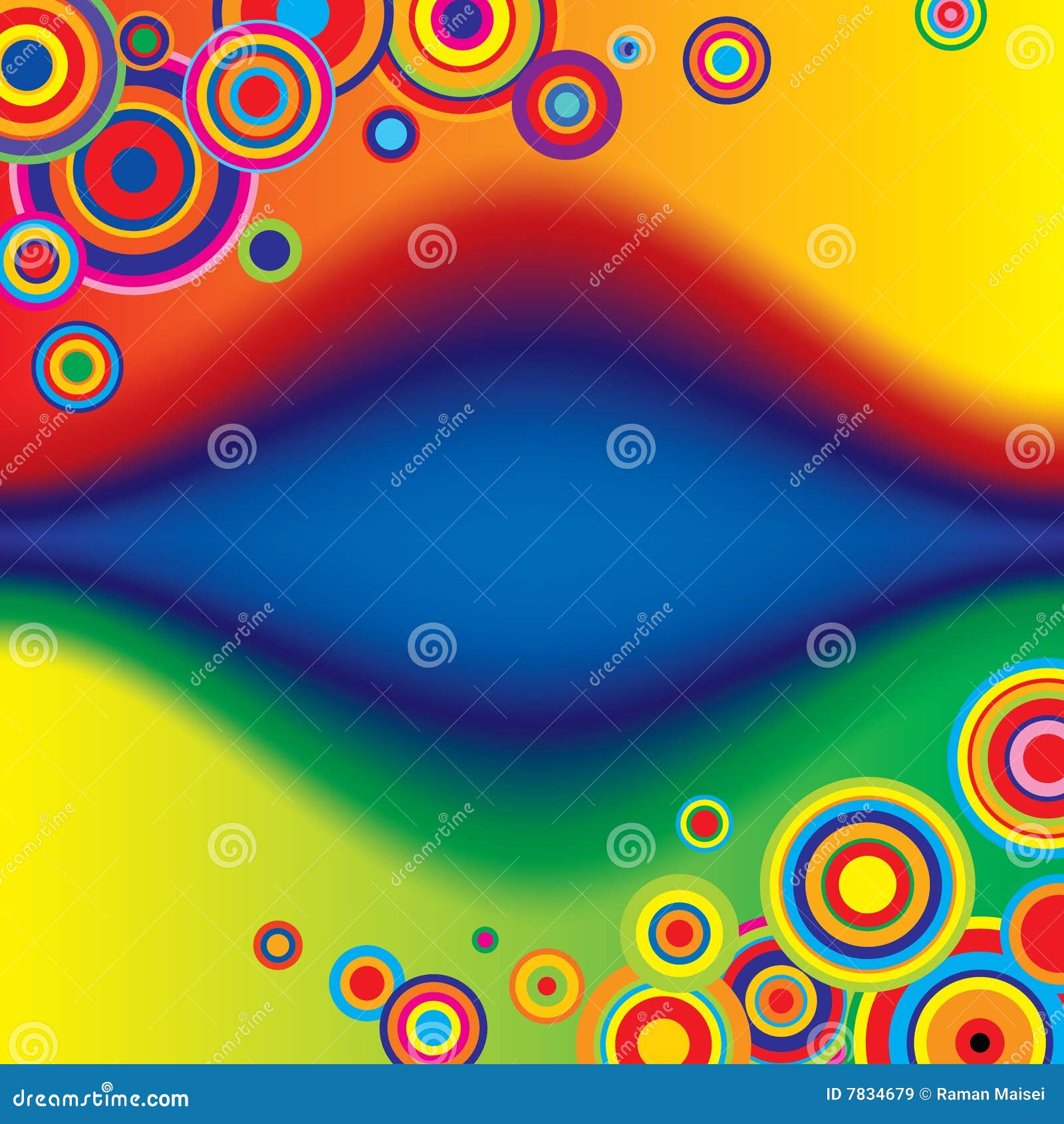 Bandera multicolora ilustración del vector. Ilustración de arte - 7834679