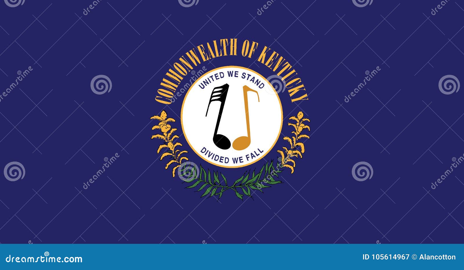 Bandera Musical De Kentucky Ilustración del Vector - Ilustración de ...