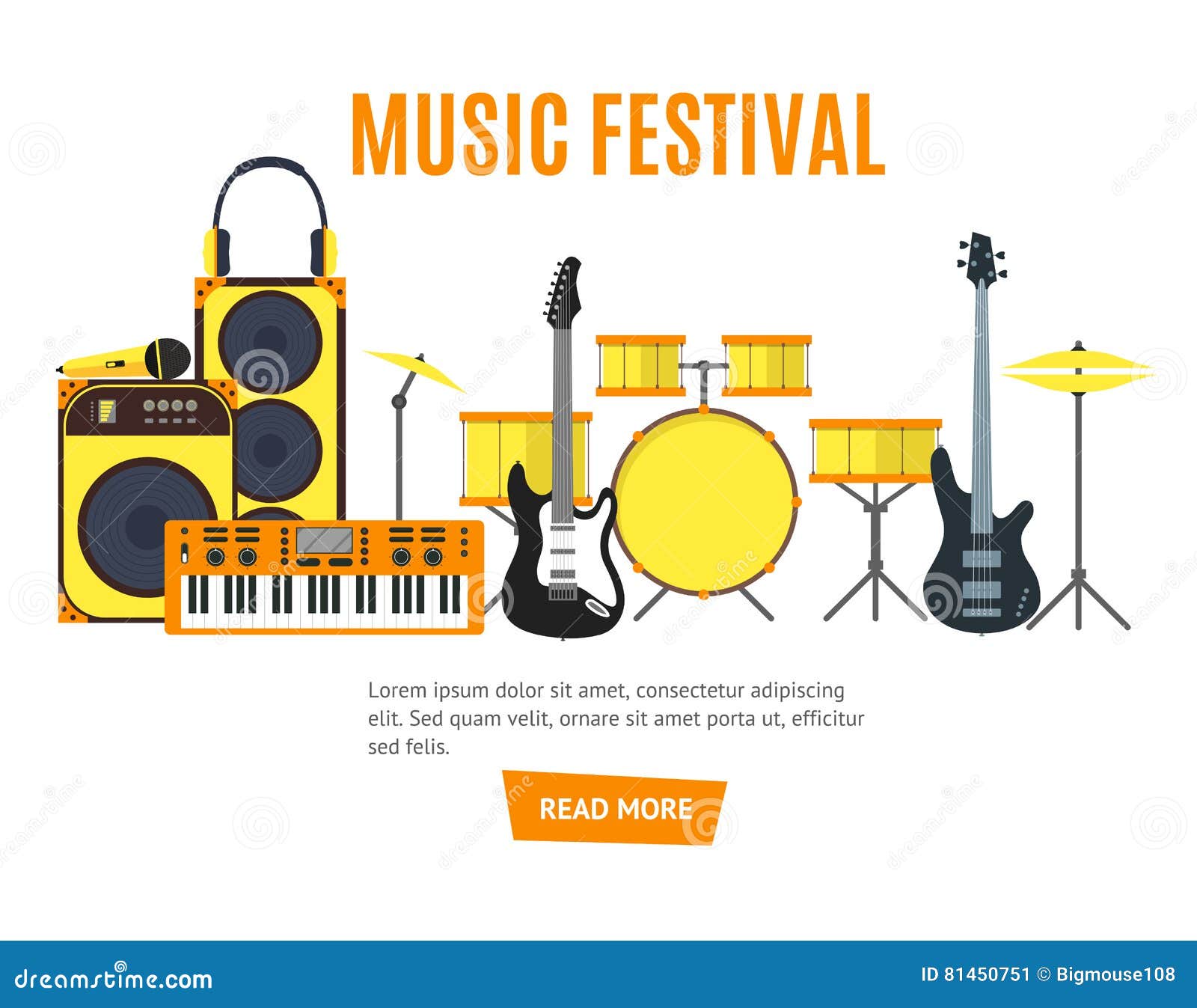 Bandera musical Vector ilustración del vector. Ilustración de audio ...