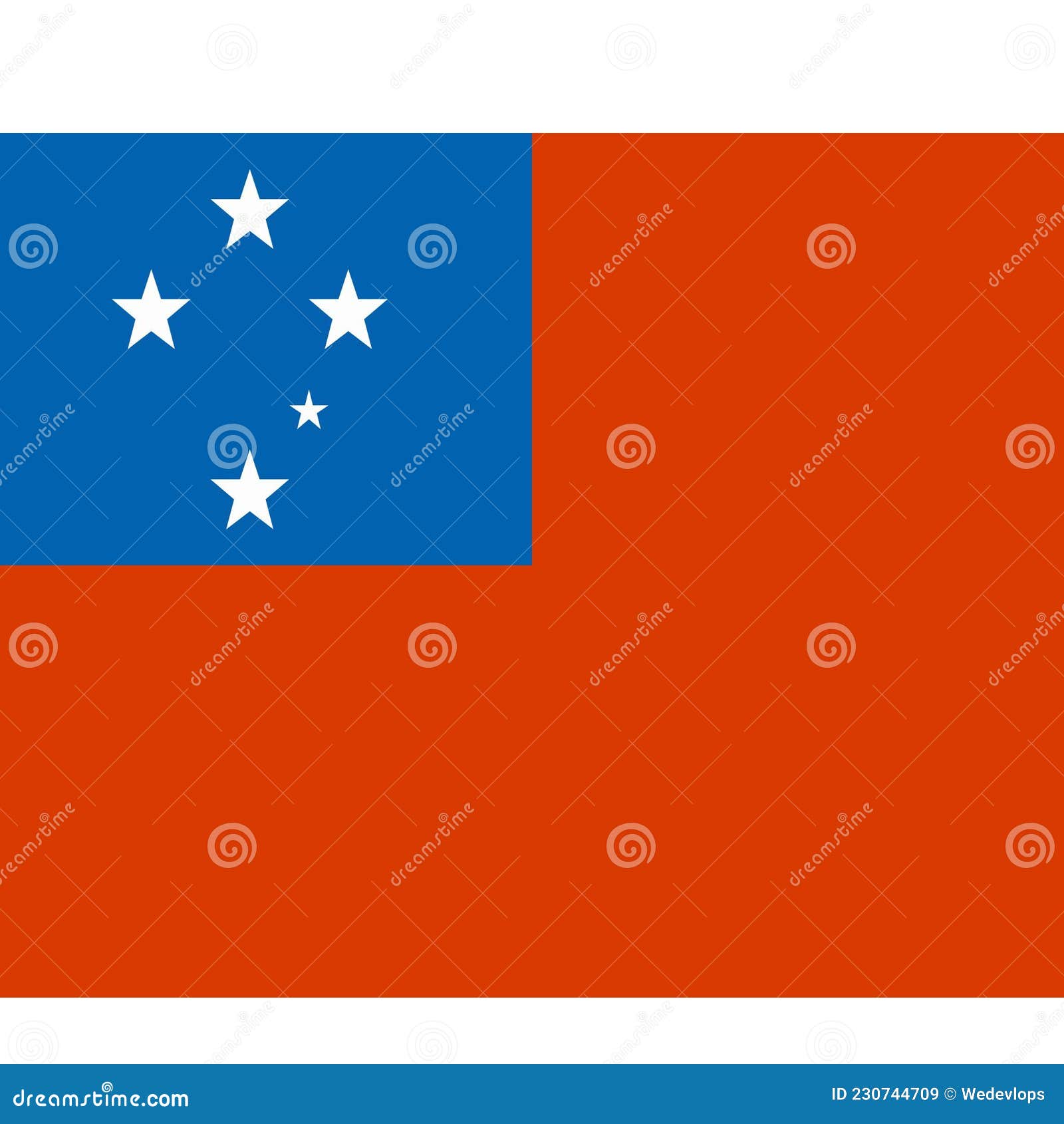 Bandera nacional de samoa imagen de archivo. Ilustración de samoa ...