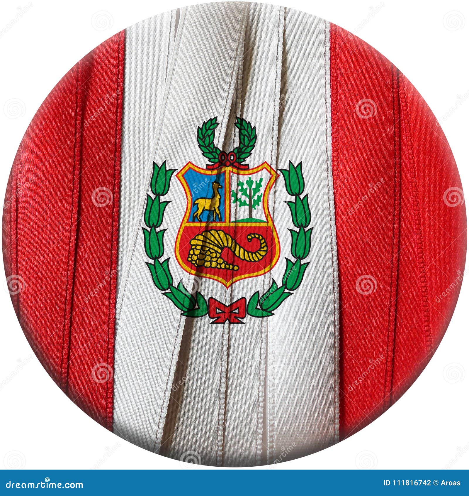 Bandera o bandera PERUANA foto de archivo. Imagen de emblema - 111816742