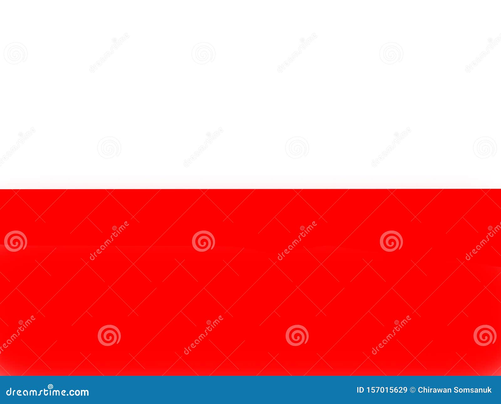 Bandera Polaca Color Rojo Y Blanco Stock de ilustración - Ilustración ...