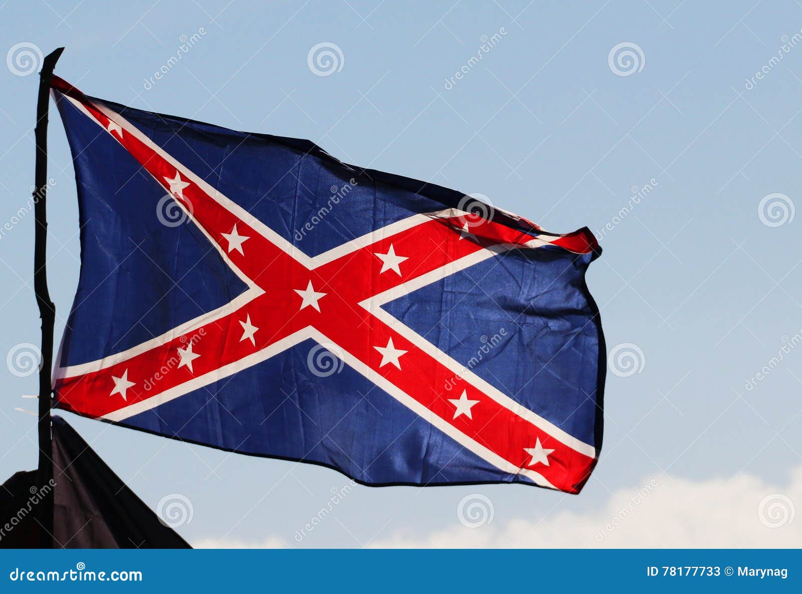 Bandera Rebelde Confederada Imagen de archivo - Imagen de blanco, icono ...