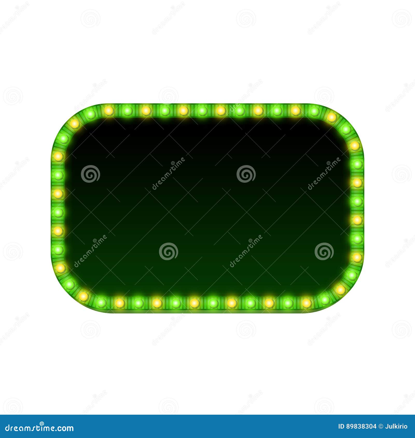 Bandera Rectangular En Blanco 3d Con Las Luces Brillantes Ilustración ...