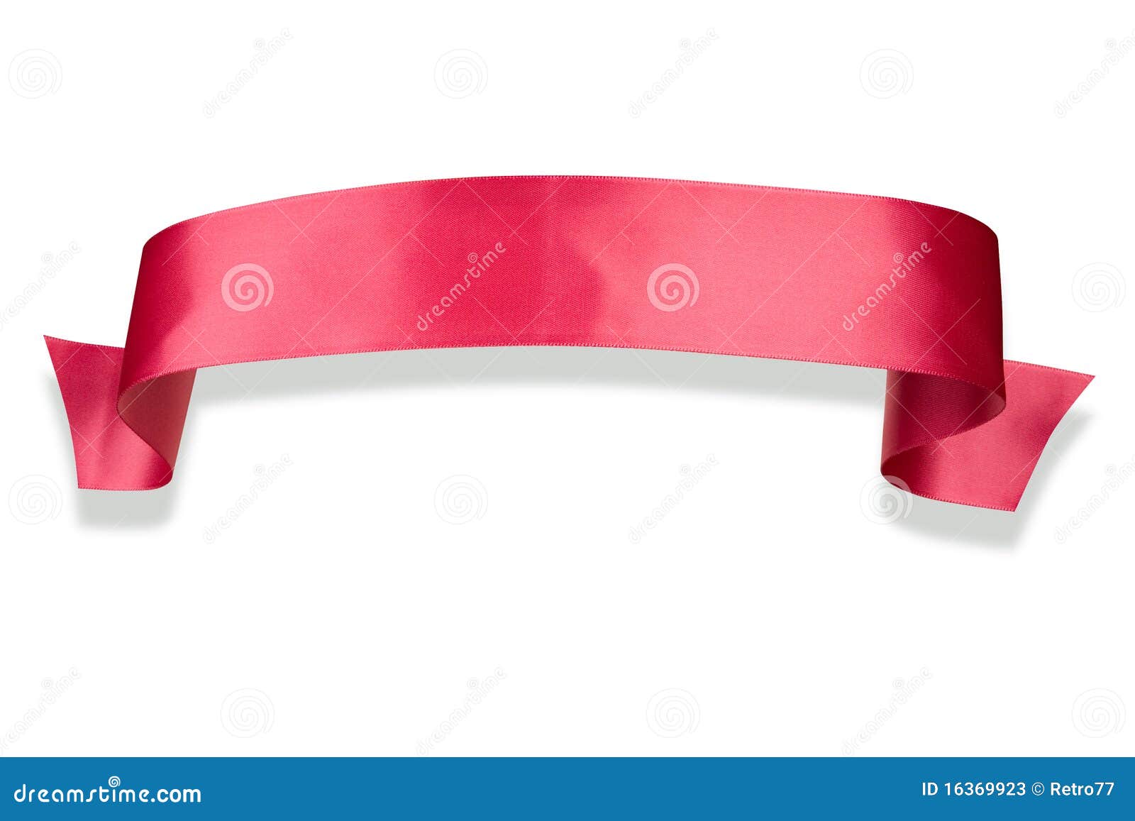 Bandera rosada de la cinta imagen de archivo. Imagen de cinta - 16369923