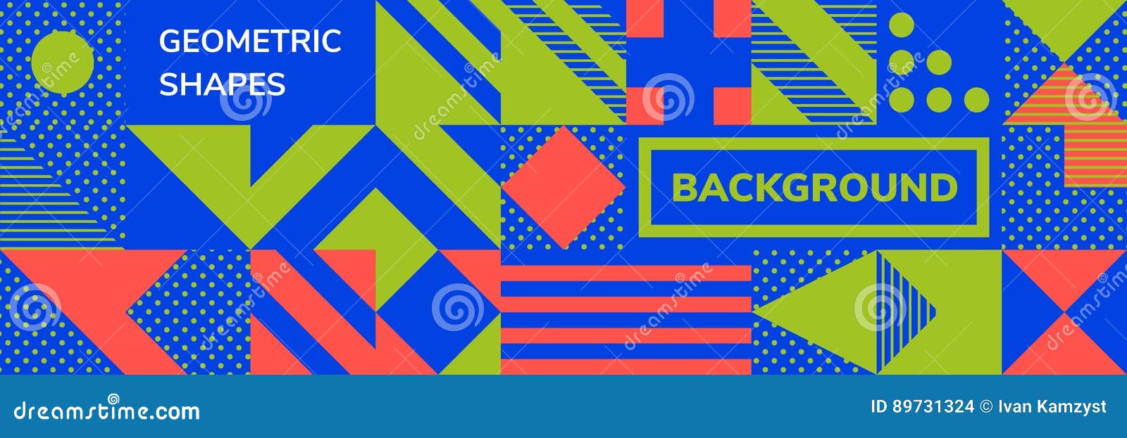 Bandera simple ilustración del vector. Ilustración de memphis - 89731324