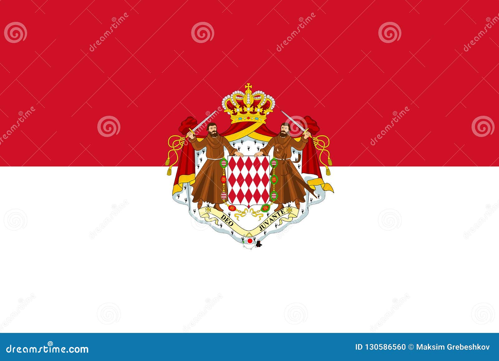 Bandera Simple Con El Escudo De Armas Imagen editorial - Ilustración de ...