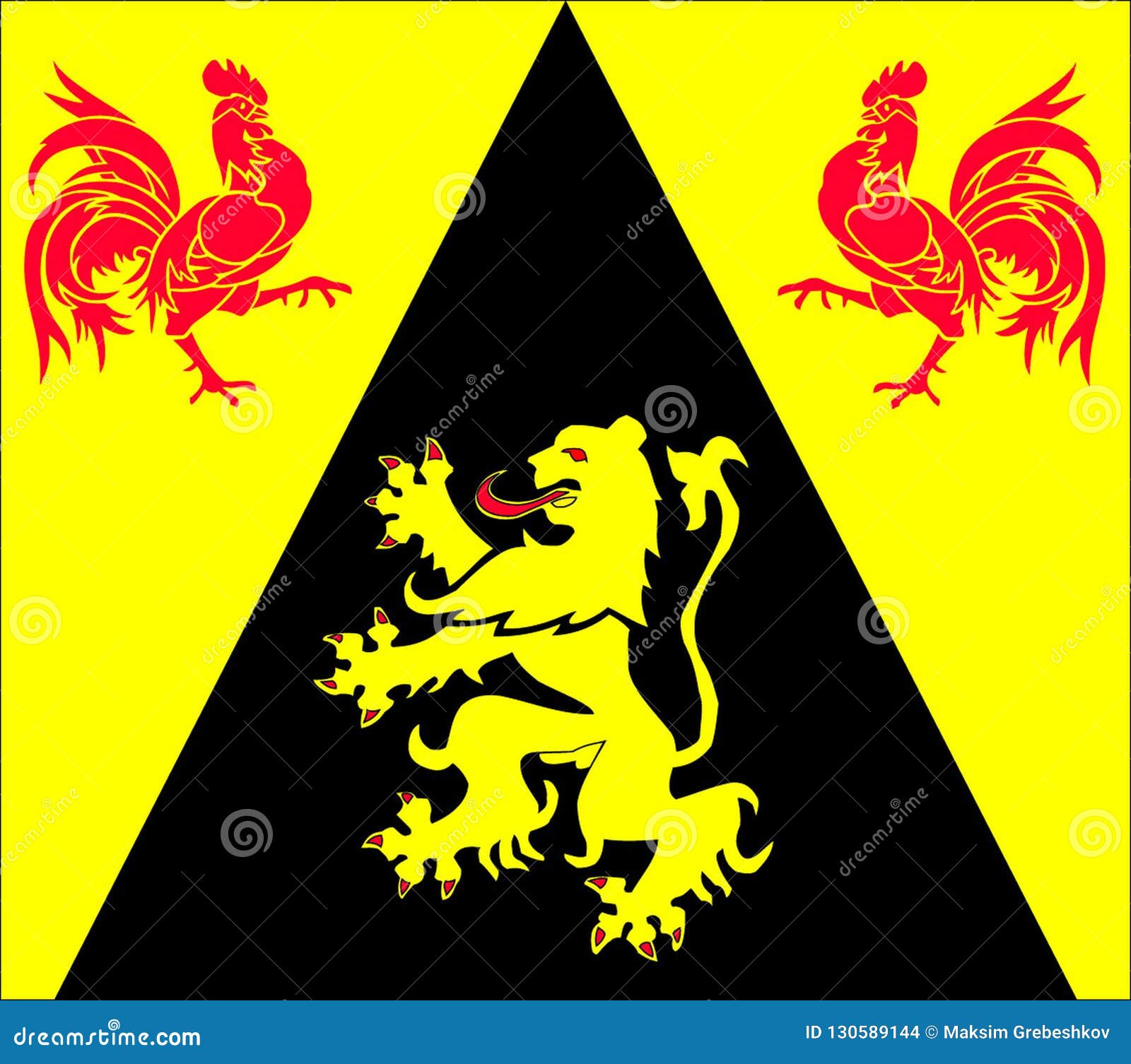 Bandera simple Vector stock de ilustración. Ilustración de bélgica ...