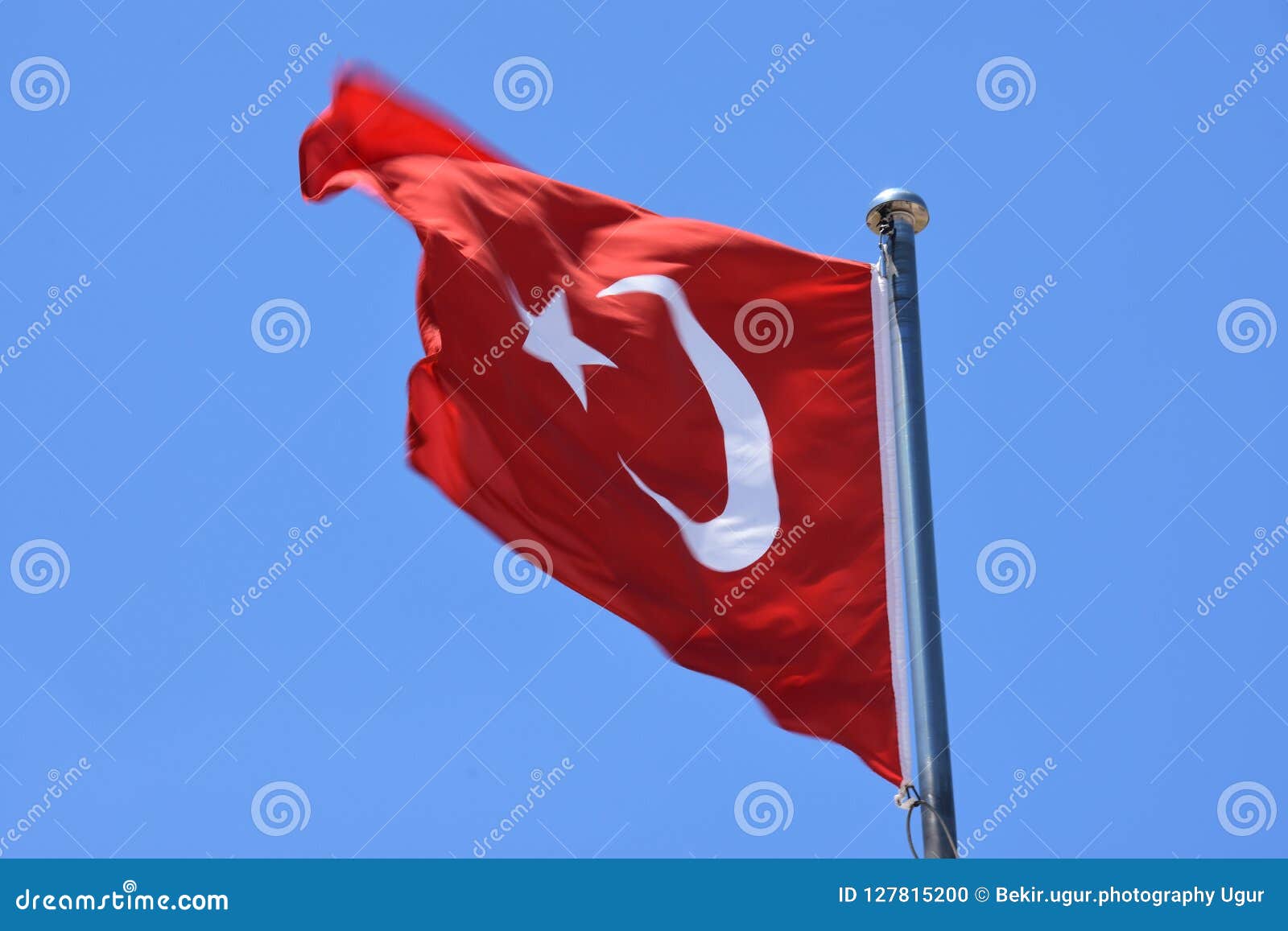 Bandera turca foto de archivo. Imagen de asia, oriente - 127815200