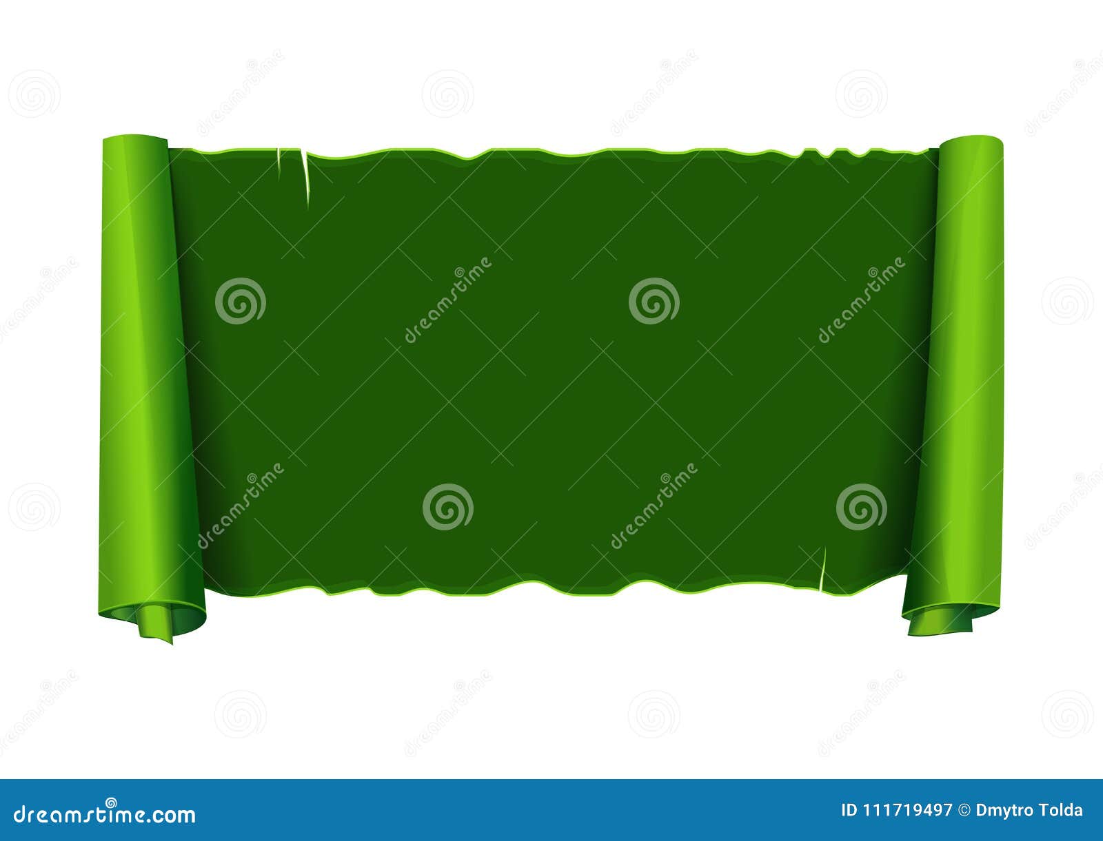 Bandera verde del vintage ilustración del vector. Ilustración de ...