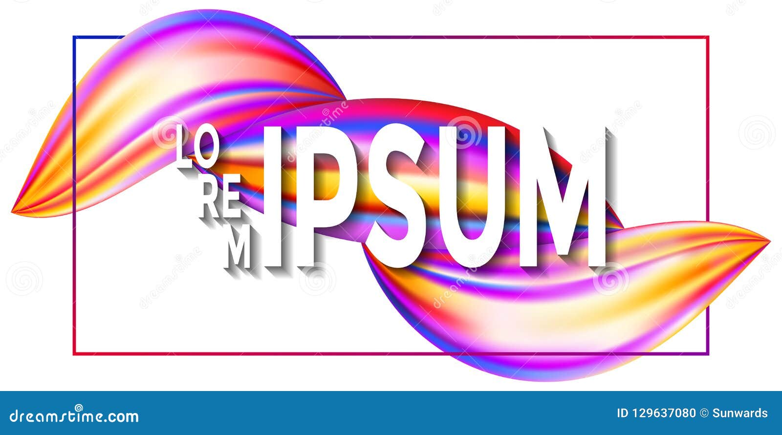 Bandera Violeta Roja Con El Marco Ilustración del Vector - Ilustración ...