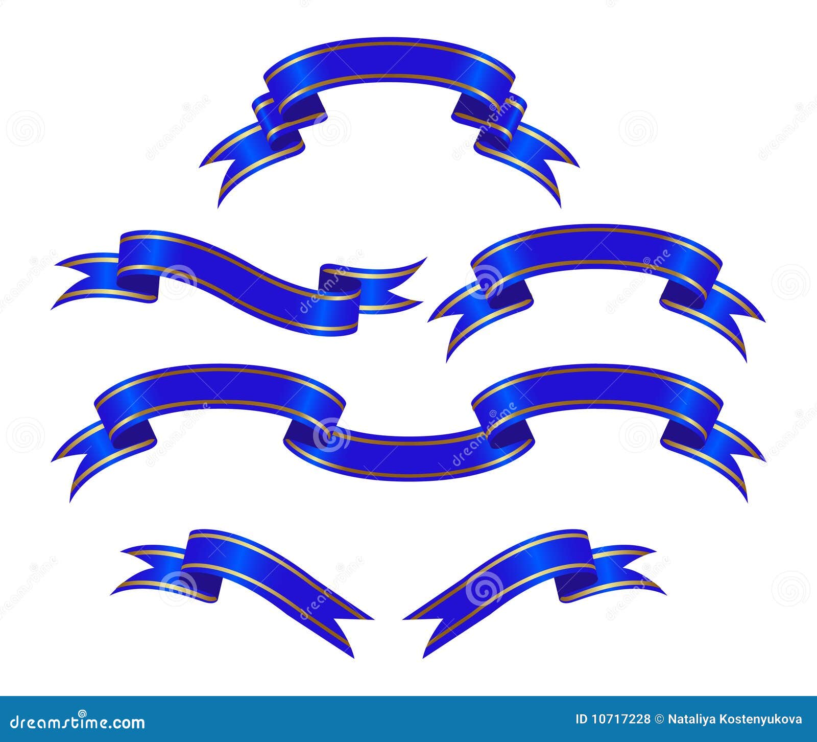 Banderas azules ilustración del vector. Ilustración de acortar - 10717228