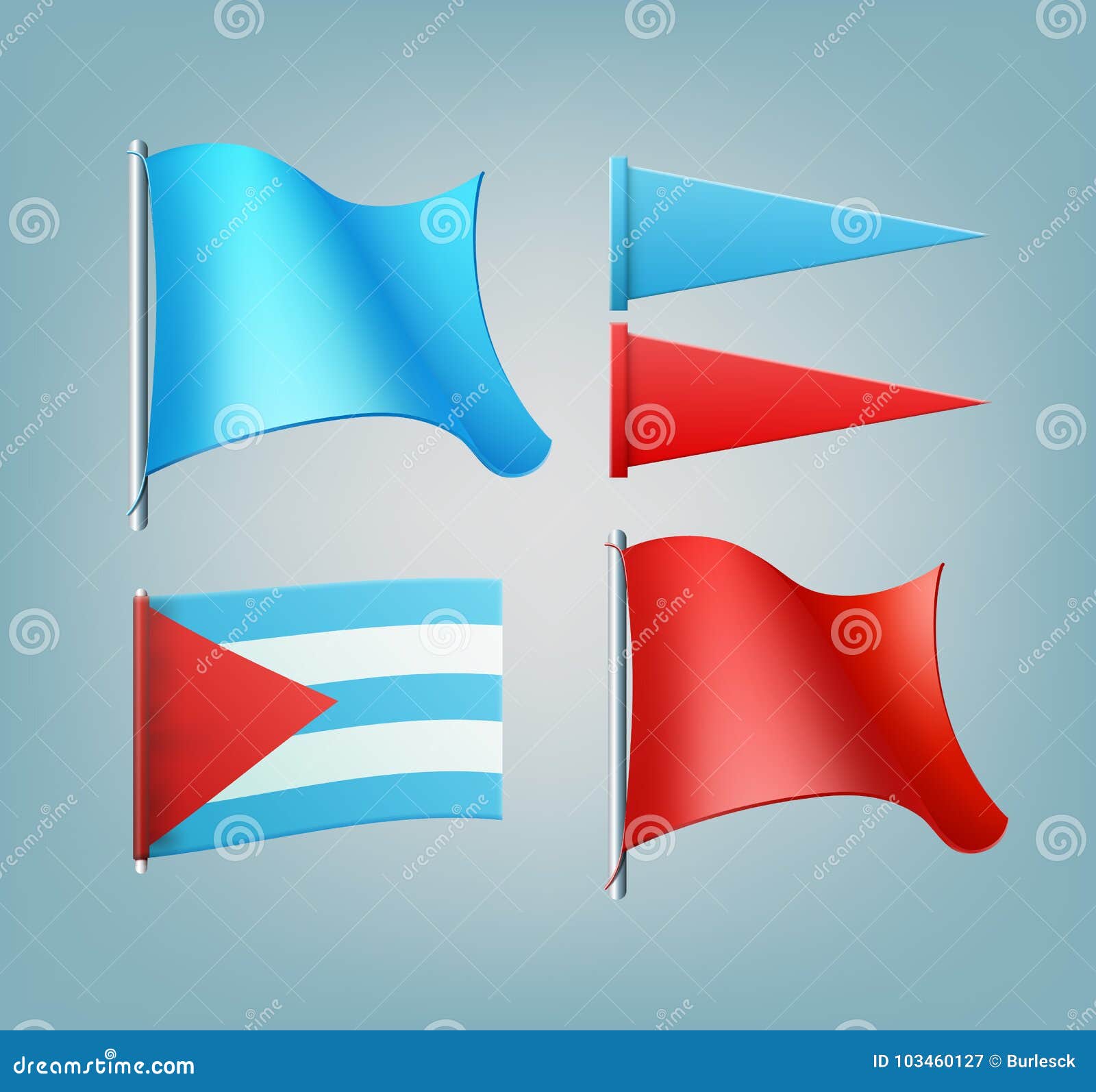 Banderas coloreadas vector ilustración del vector. Ilustración de cubra ...