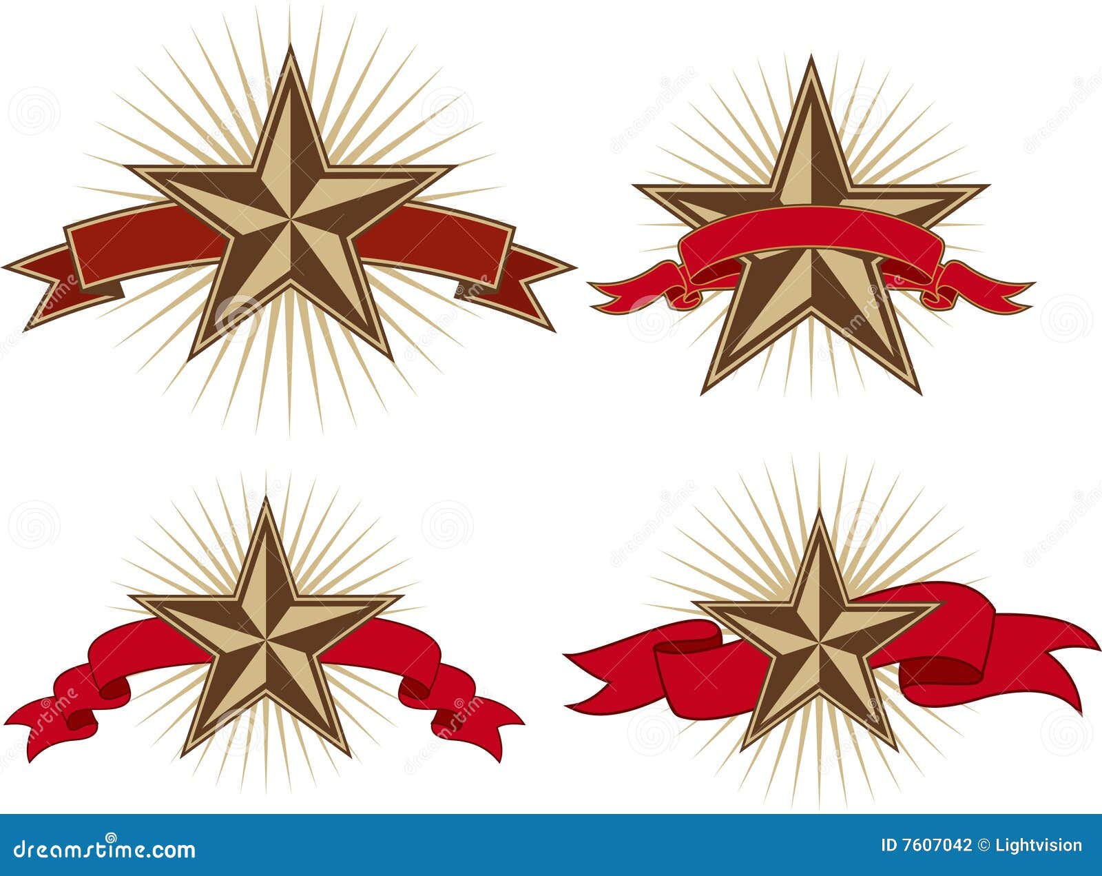 Banderas de la estrella ilustración del vector. Ilustración de ...