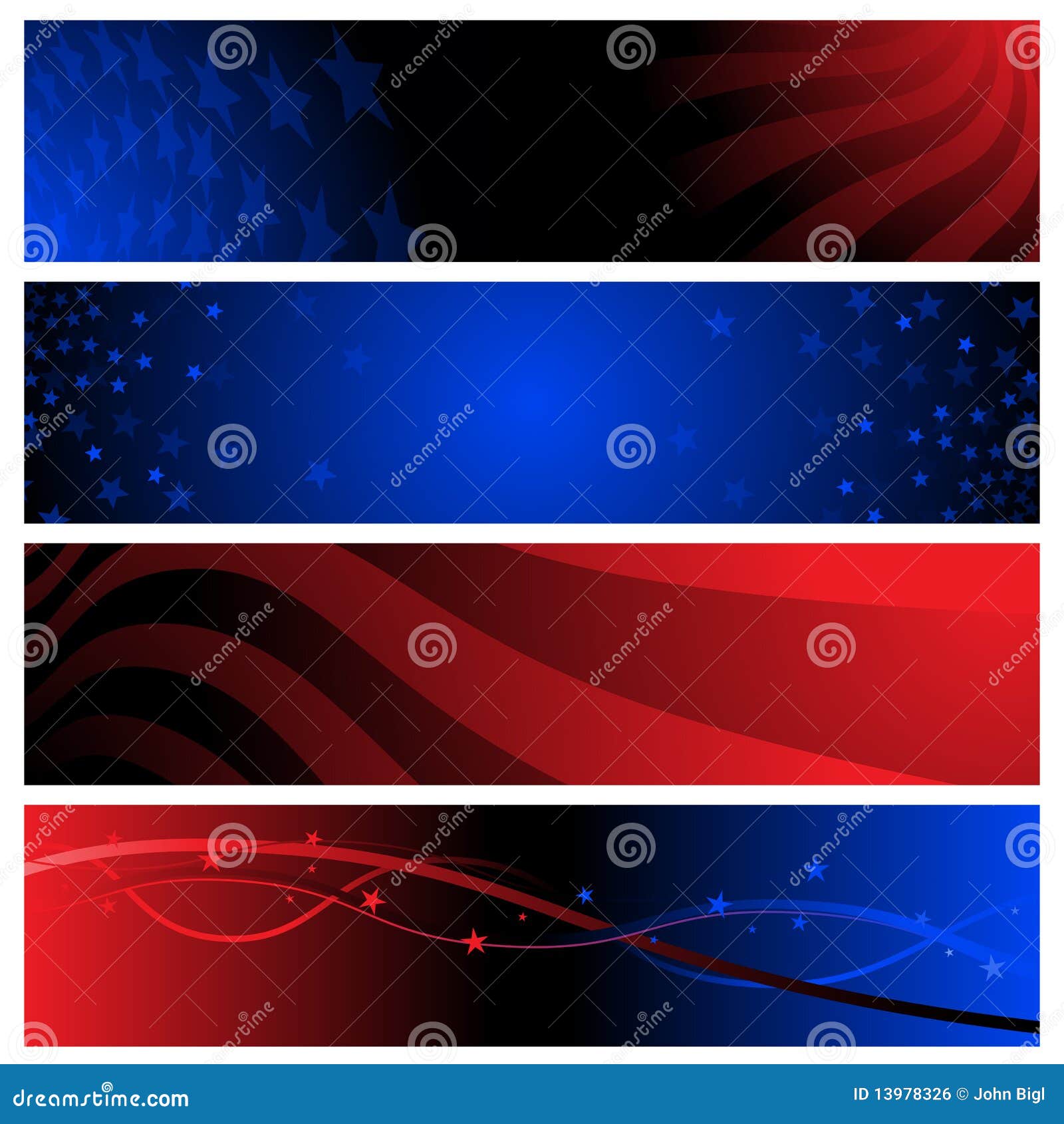 Banderas de los E.E.U.U. ilustración del vector. Ilustración de azul ...