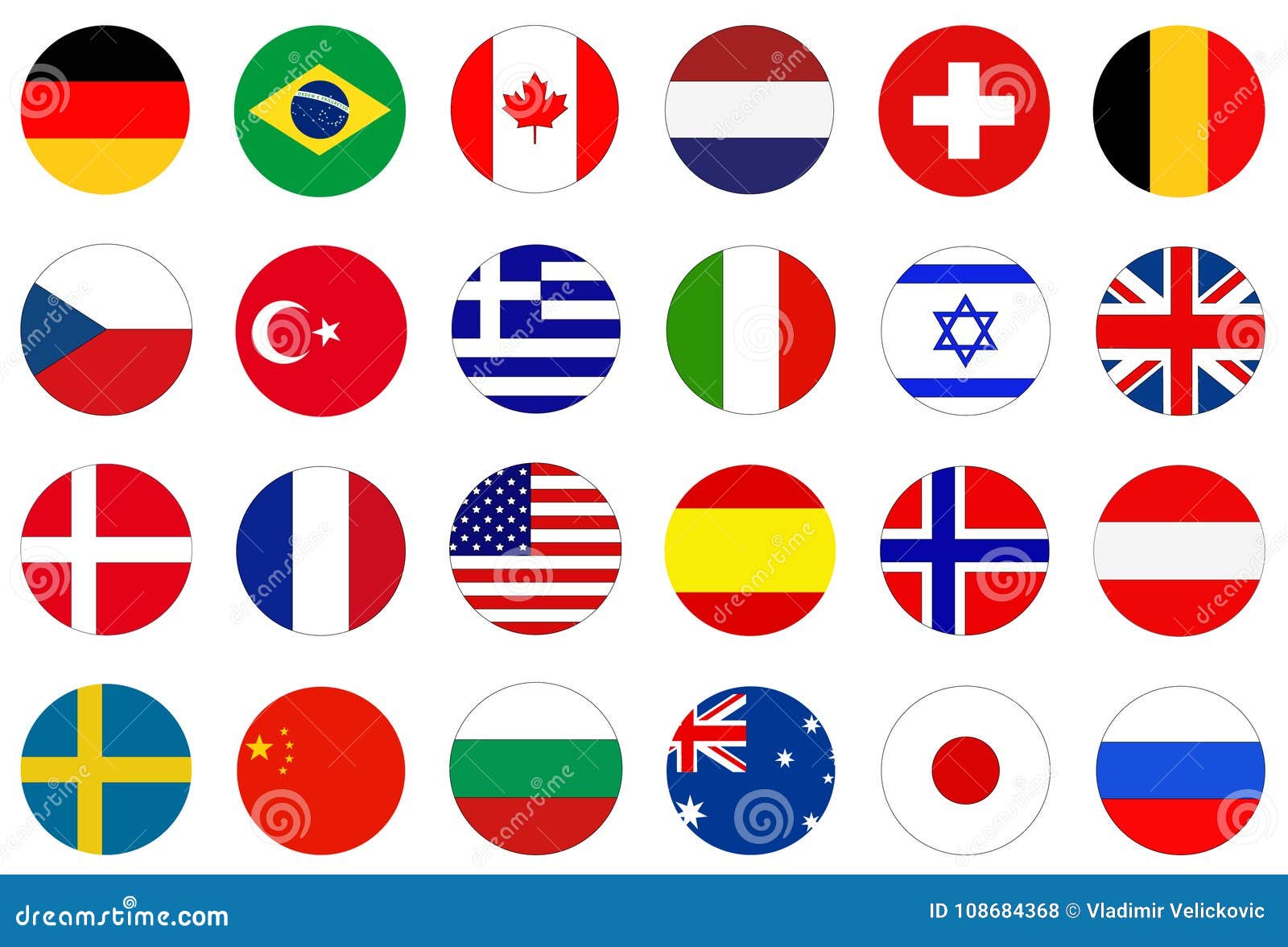 Banderas Del Mundo - Banderas De País Del Mundo Ilustración del Vector ...