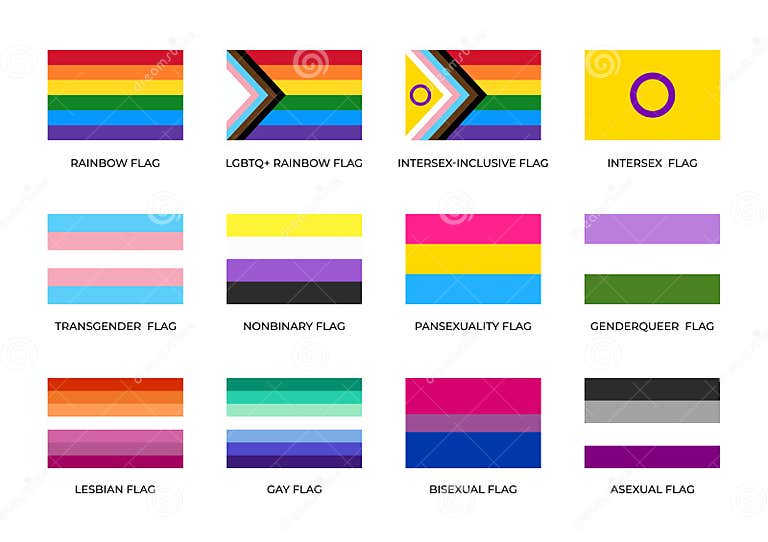Banderas Del Orgullo Lgbtq Comunidad Lgbt Identidad Sexual